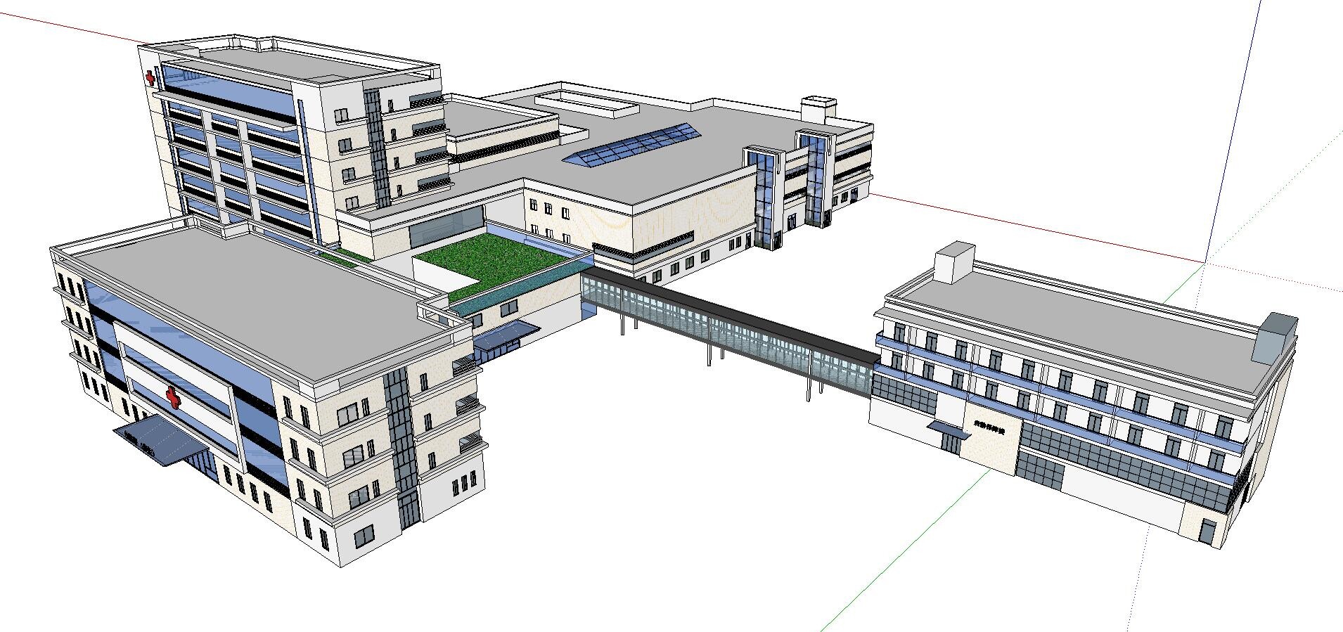fumaxliu - Sketchup City social Building-Hospital -025