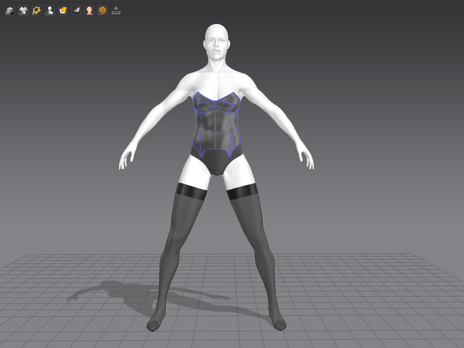 ArtStation - Corset and stockings