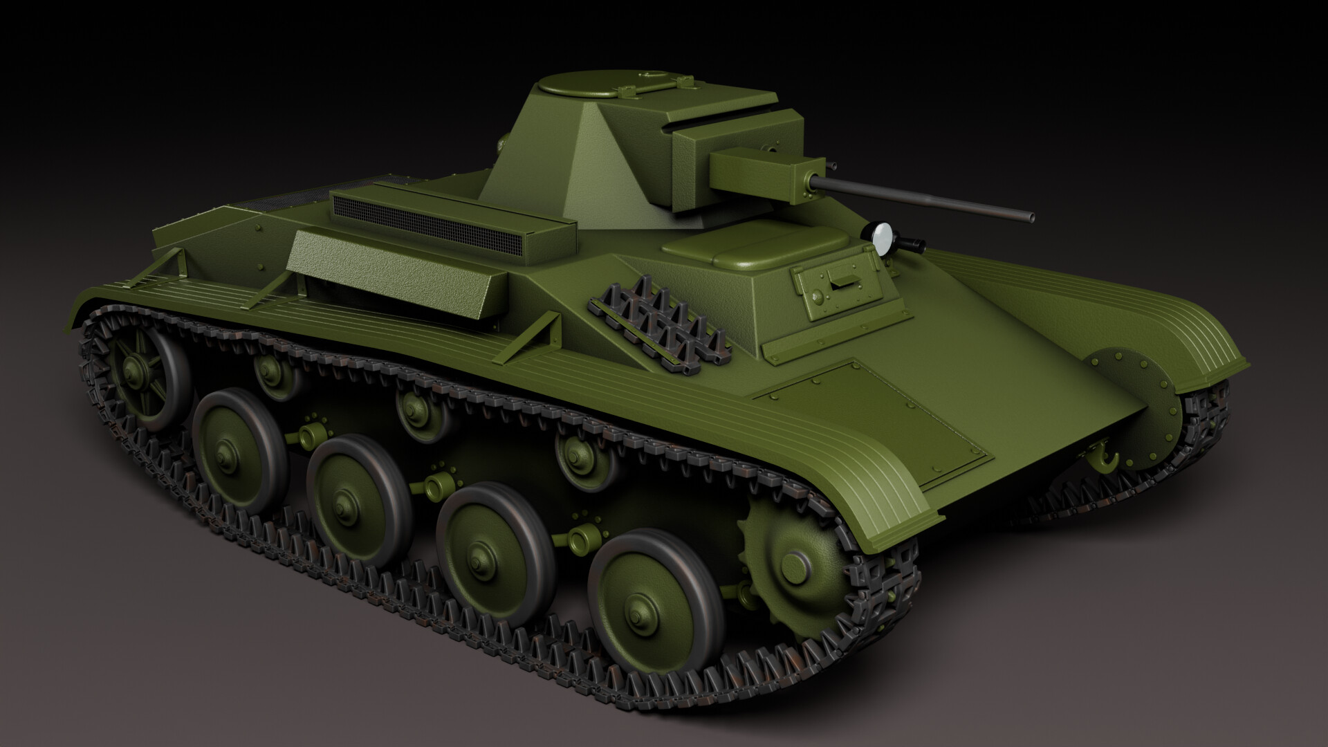 ArtStation - 3D model of a T-60 tank