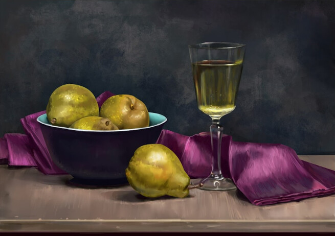 ArtStation - Still life practice in photoshop
