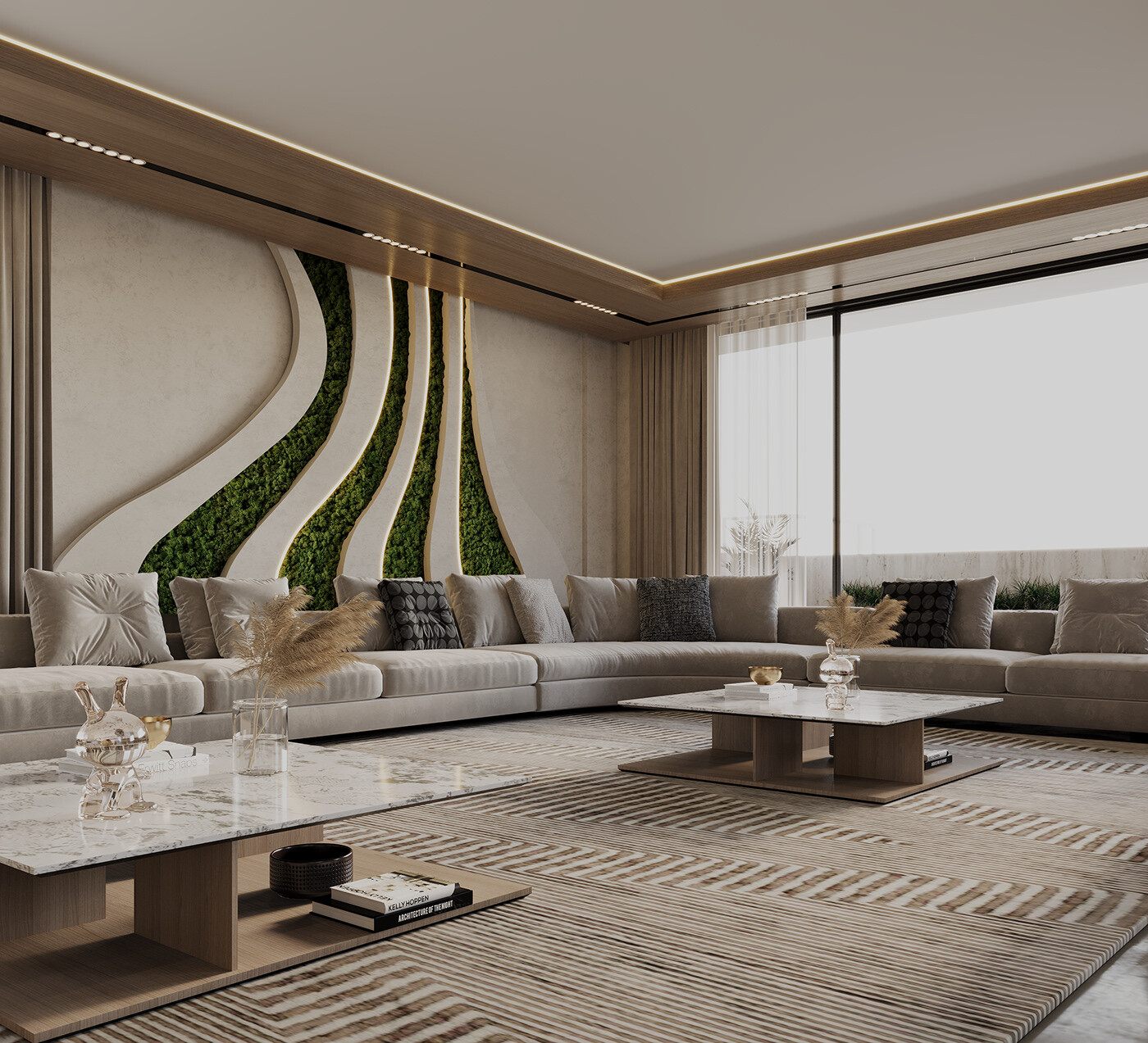 ArtStation - Living Room 3d Rendering