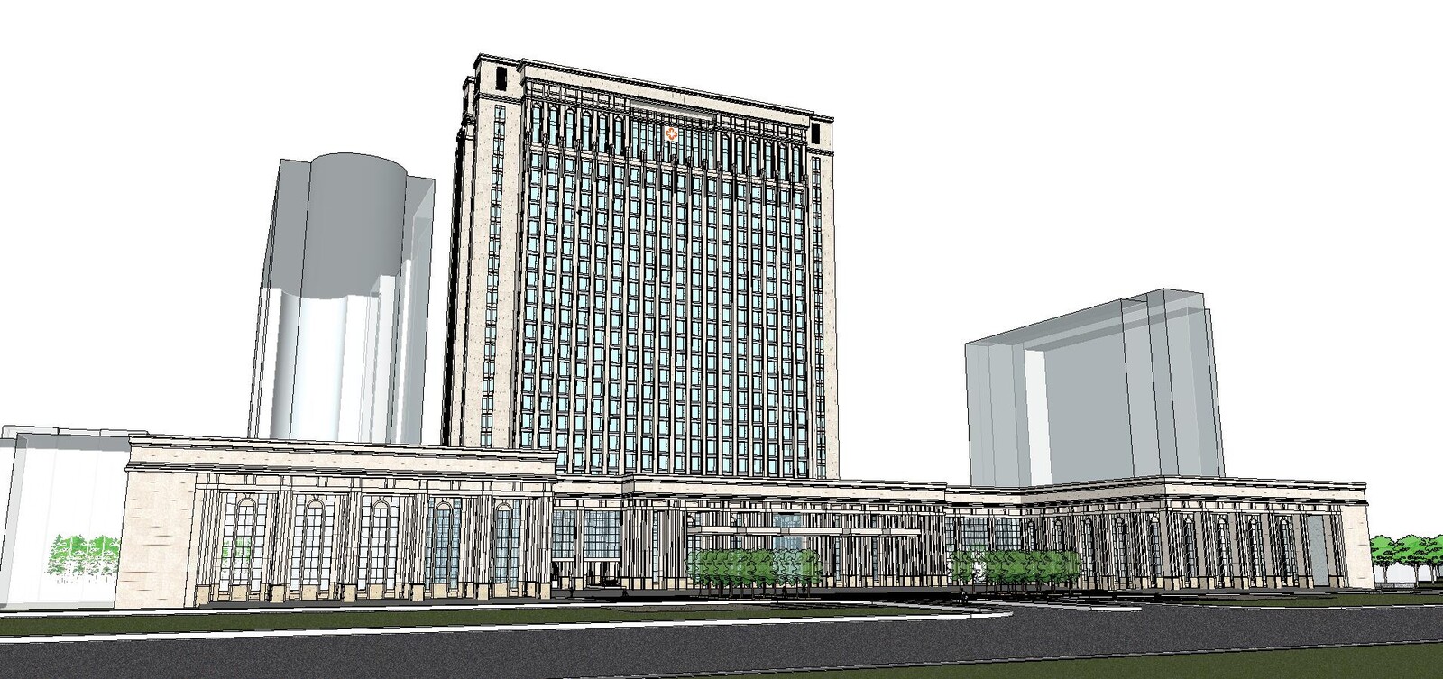 fumaxliu - Sketchup City social Building-Hospital -056