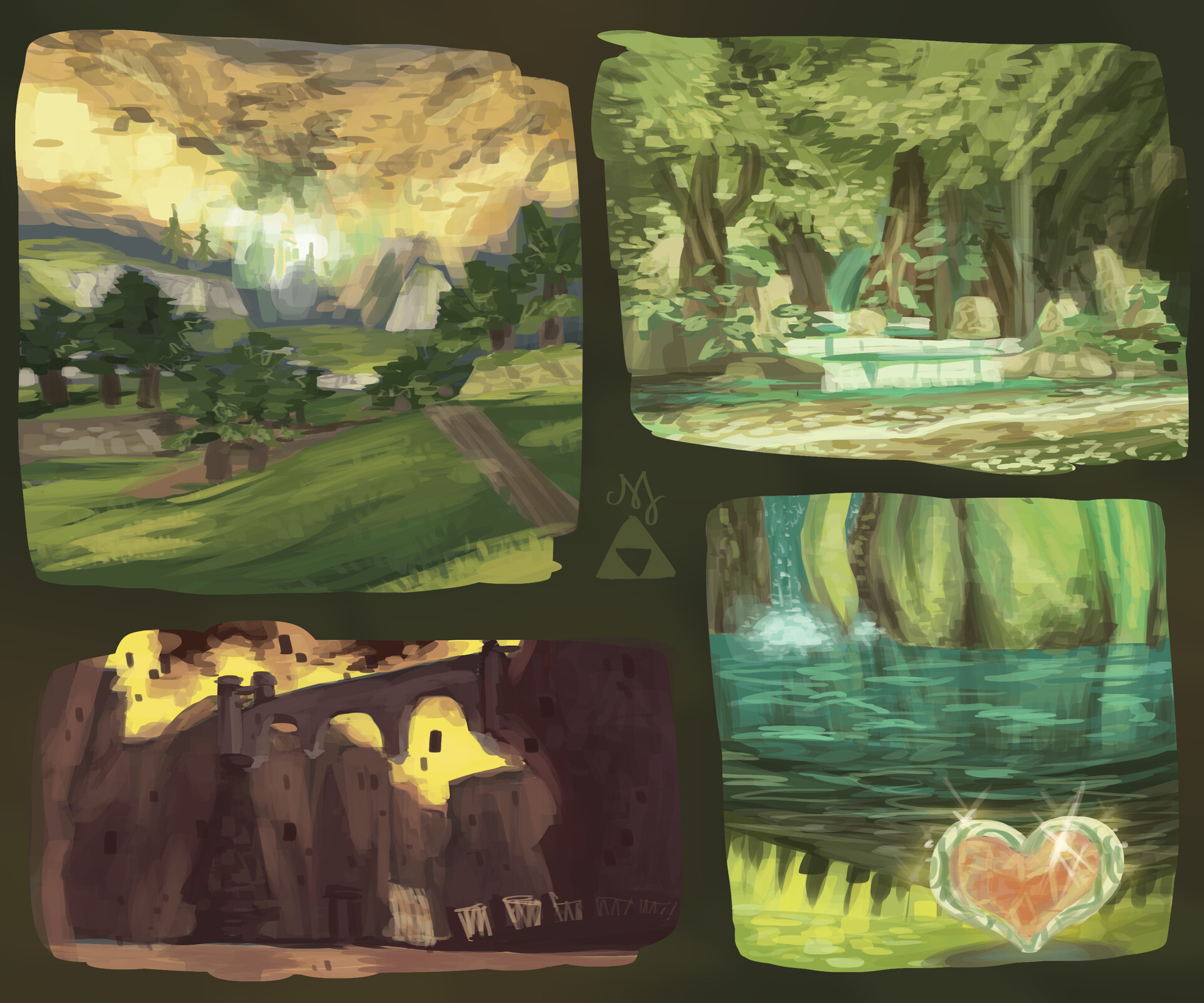 ArtStation - Twilight Princess Color/Background Study