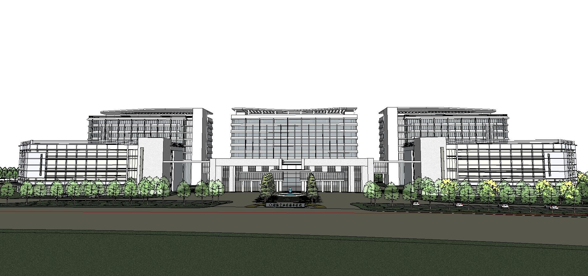 fumaxliu - Sketchup City social Building-Hospital -083
