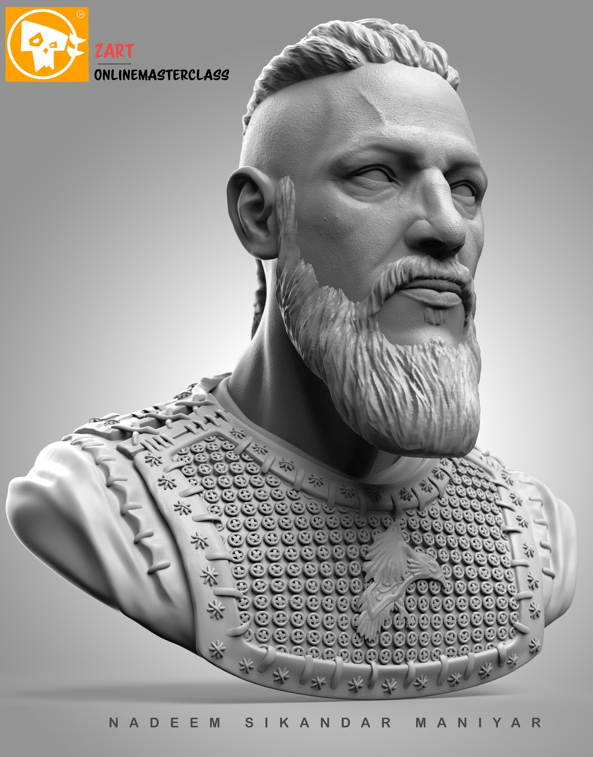 ArtStation - Viking Character 3d portrait