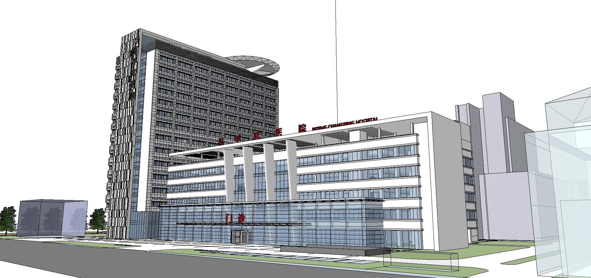 fumaxliu - Sketchup City social Building-Hospital -089