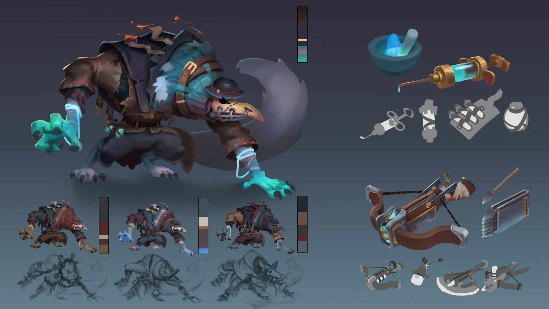 ArtStation - Plague doctor - werewolf