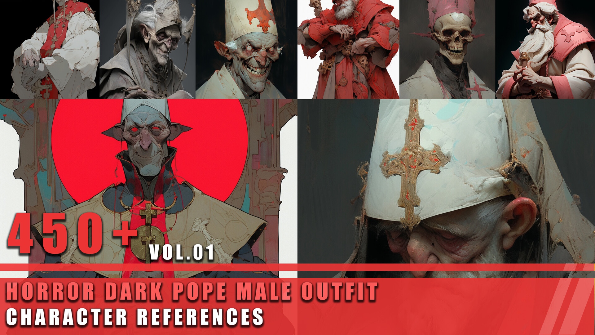 WaterLaw's Studio - 450+ Horror Dark Pope Male Outfit - Character ...