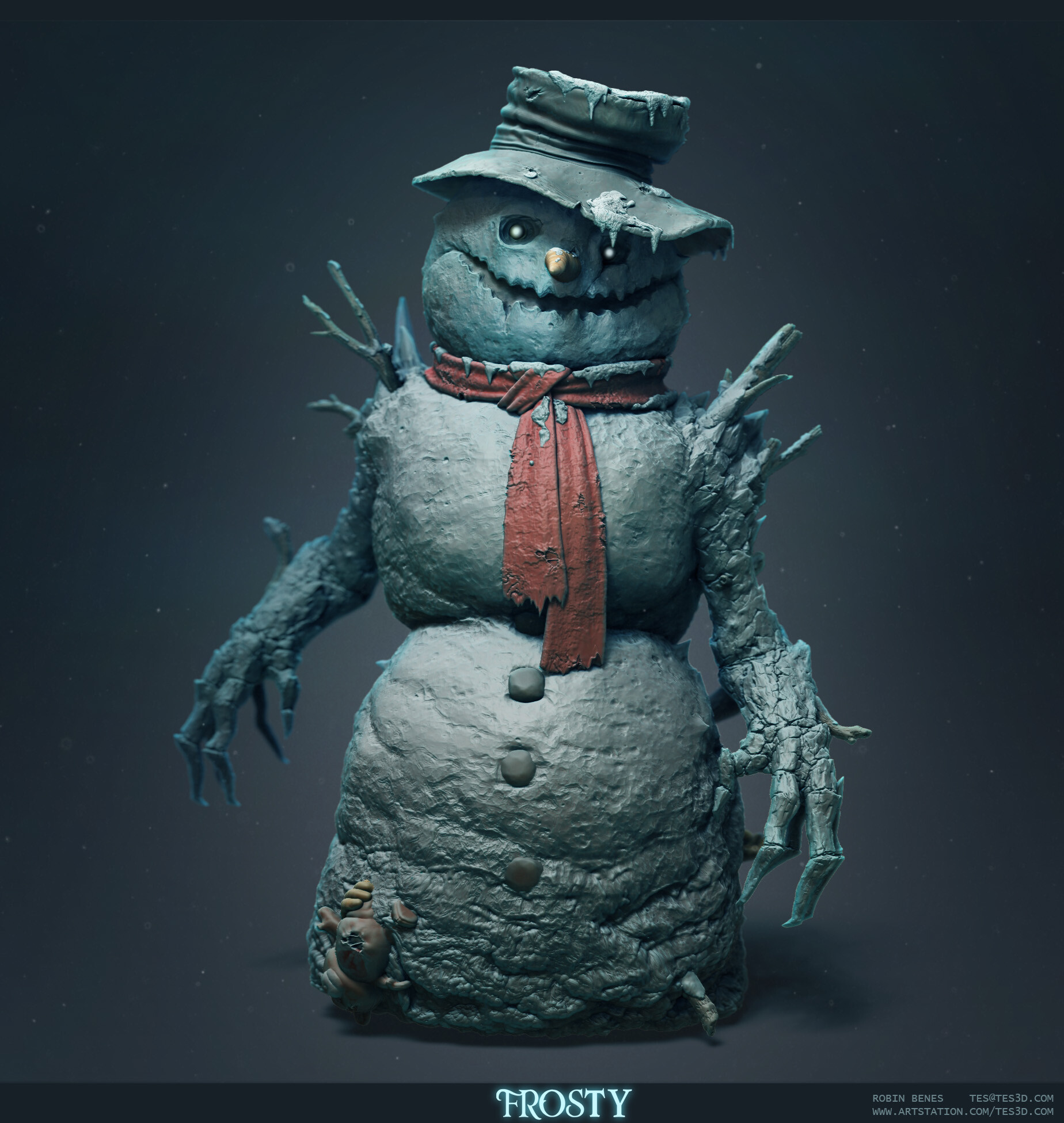 ArtStation - Frosty - The Cold Devourer - 3D print