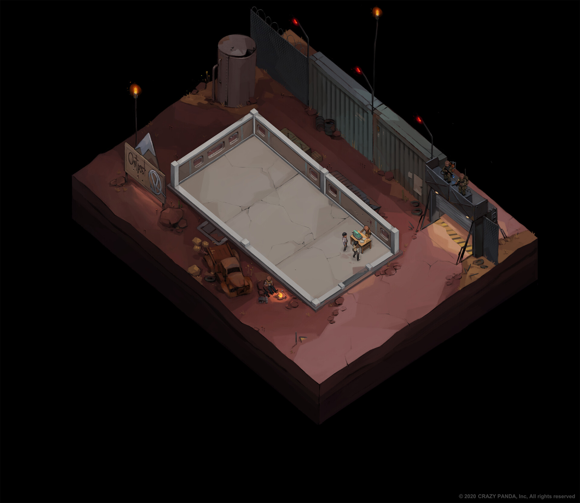 ArtStation - Outpost location_concept art