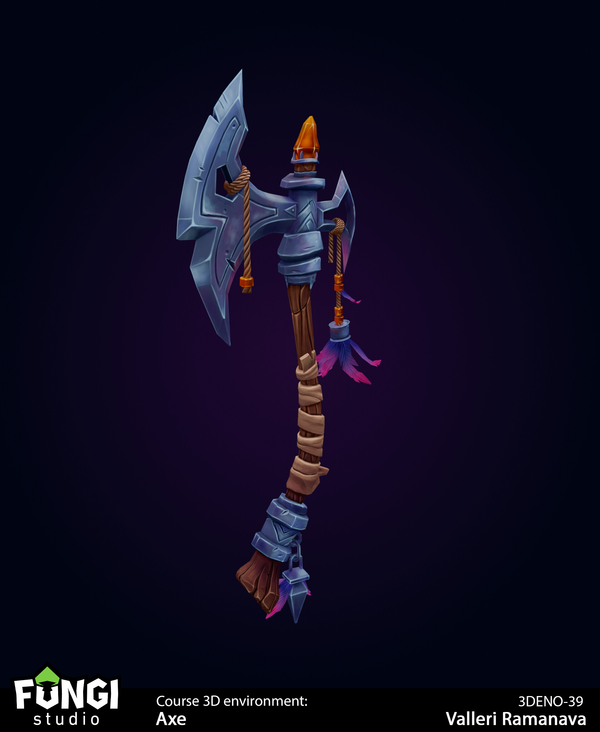 ArtStation - Handpaint Axe