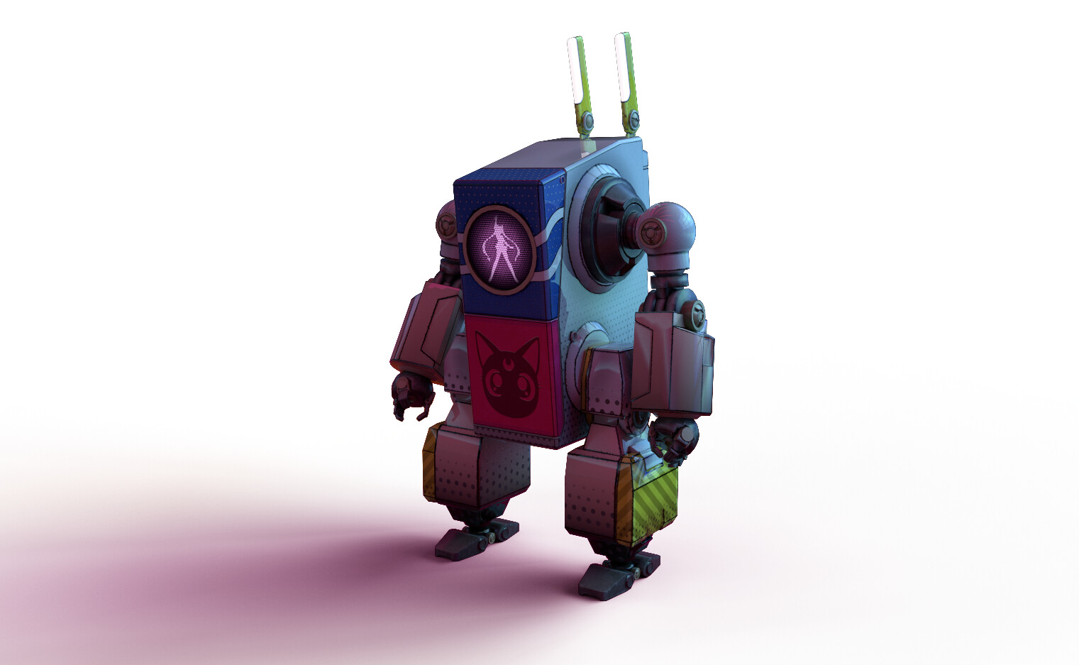 ArtStation - Sailor-Bot - Texturing Project