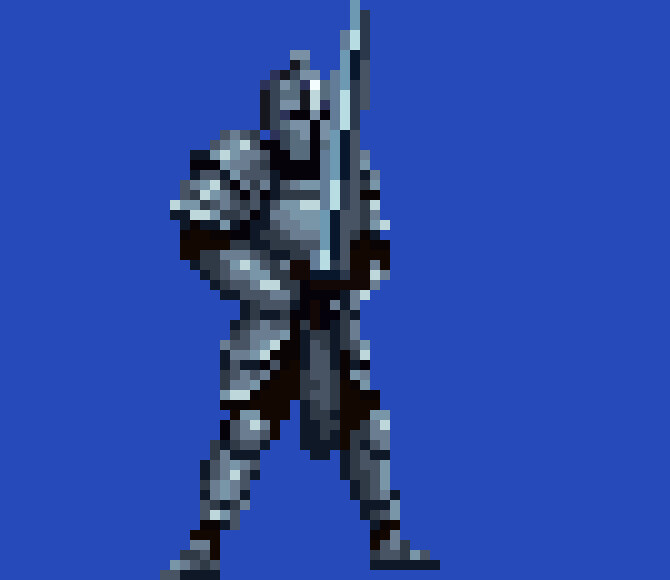 ArtStation - Pixel art Warrior