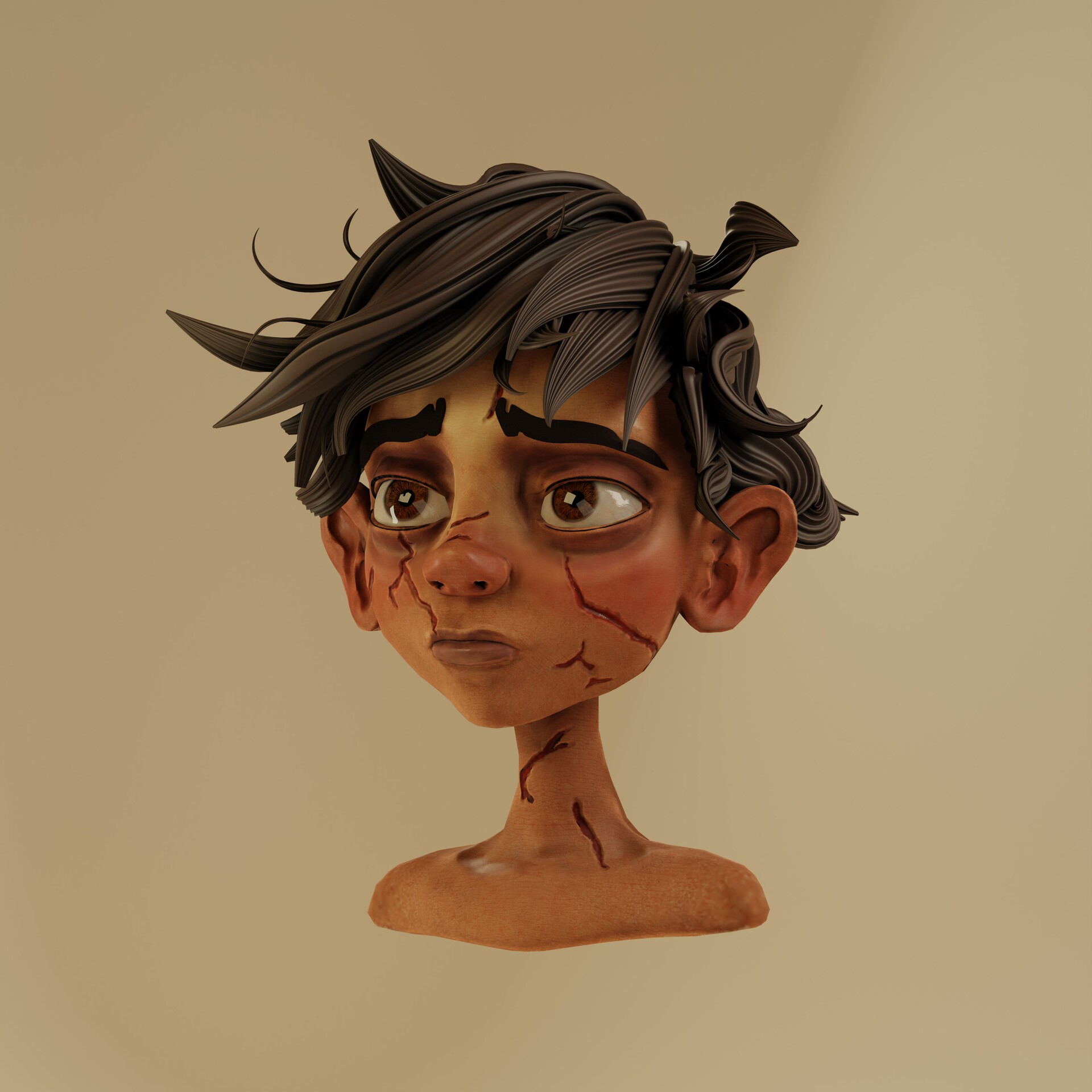 ArtStation - Wounded boy