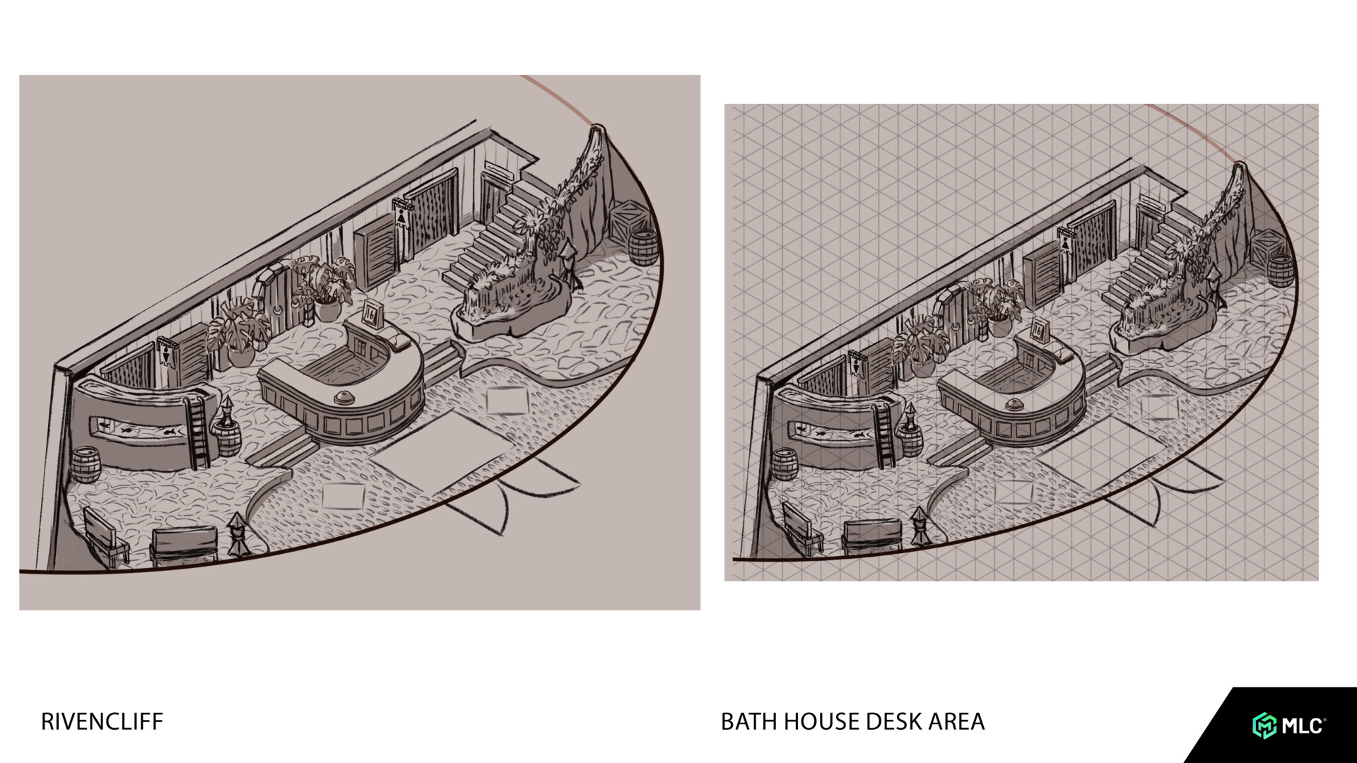 ArtStation - MLC 2D Client Work (Rivencliff & Gallant)