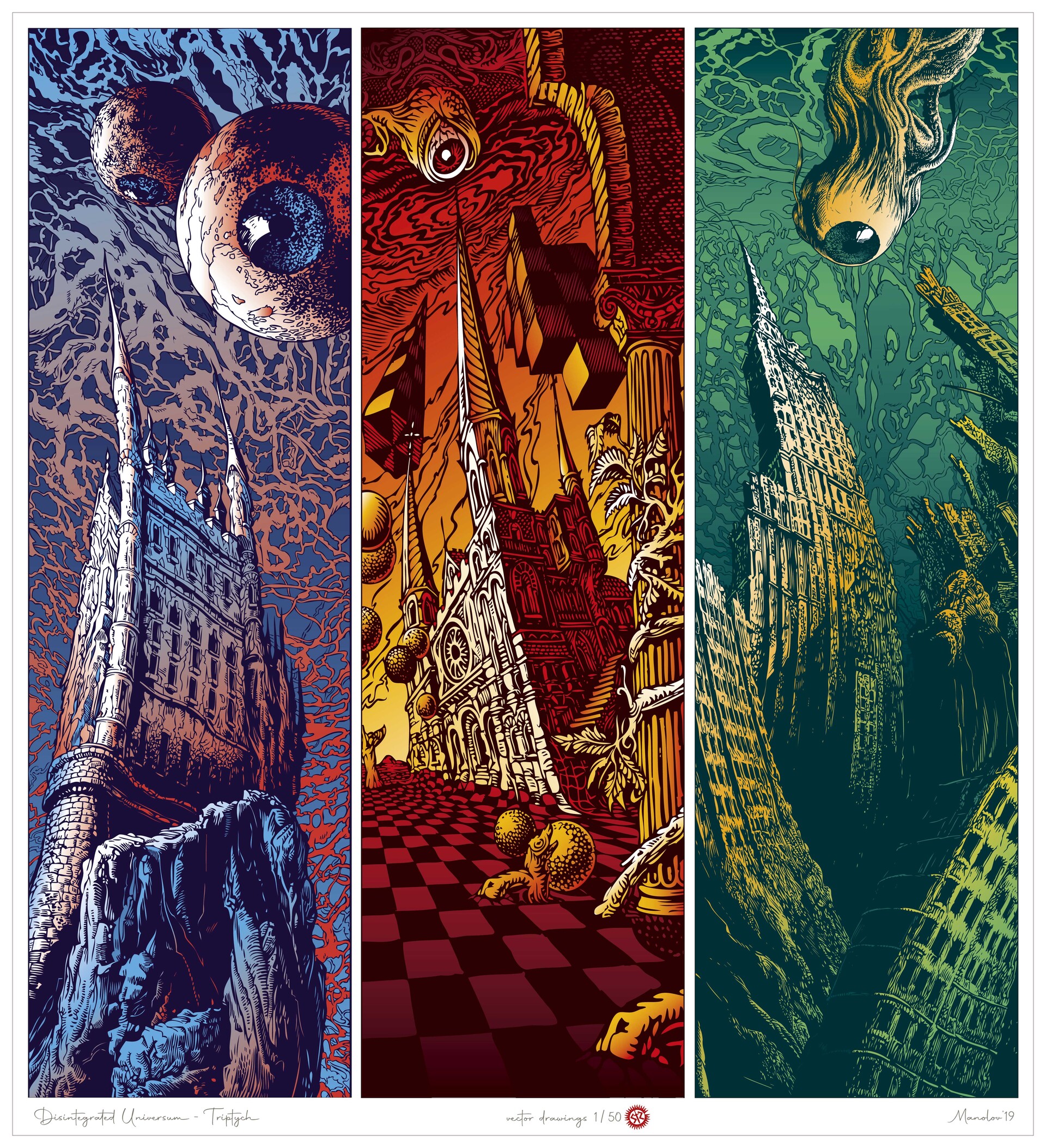 ArtStation - Disintegrated Universum – Triptych