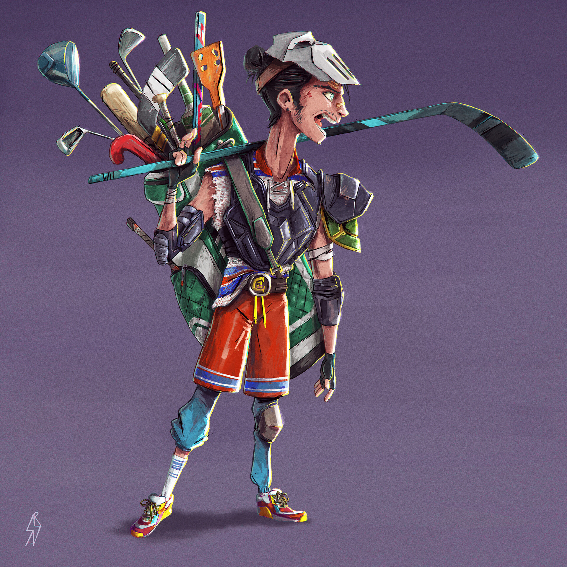 Artstation Casey Jones Mutant Mayhem Style