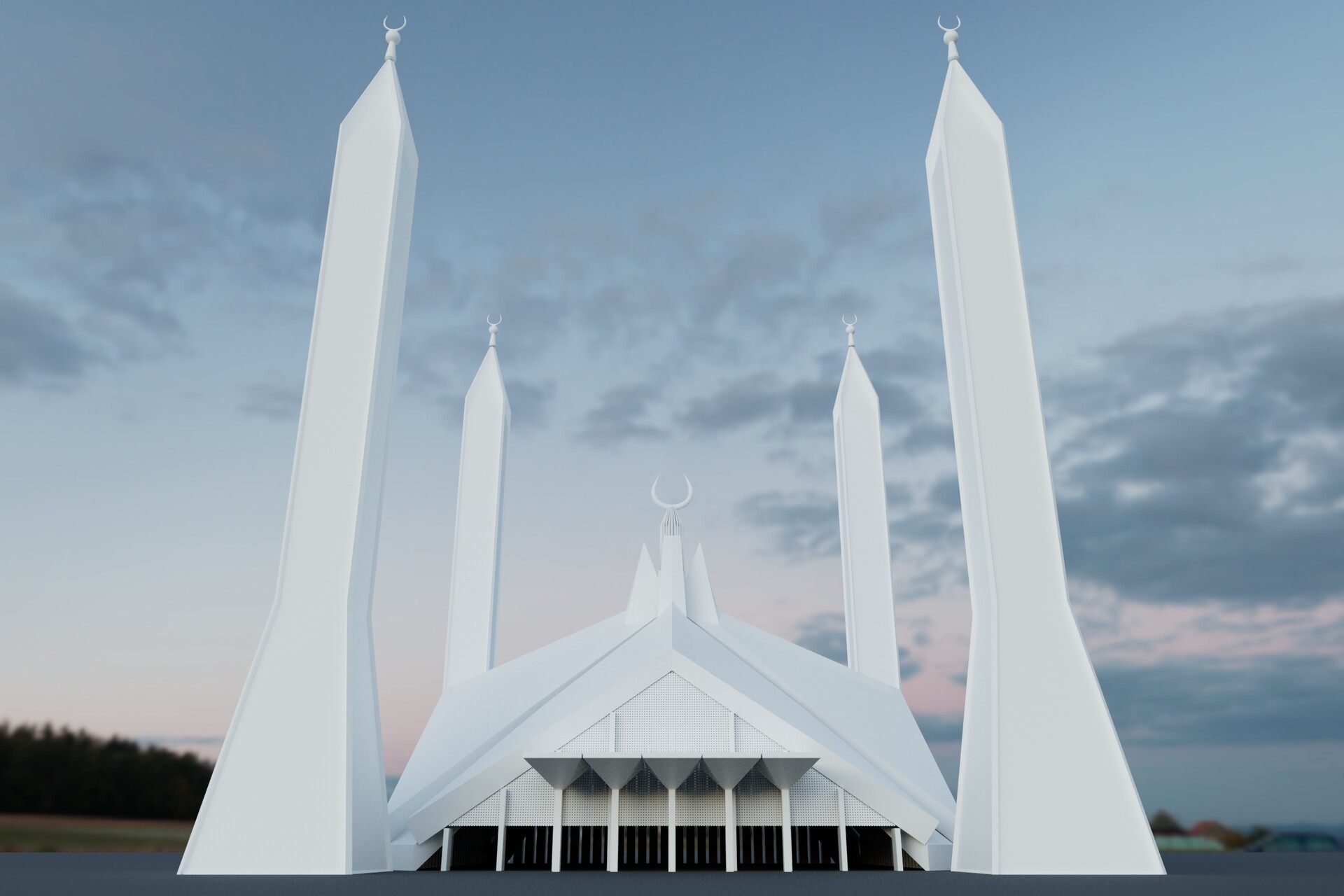 ArtStation - Faisal Masjid 3D Model