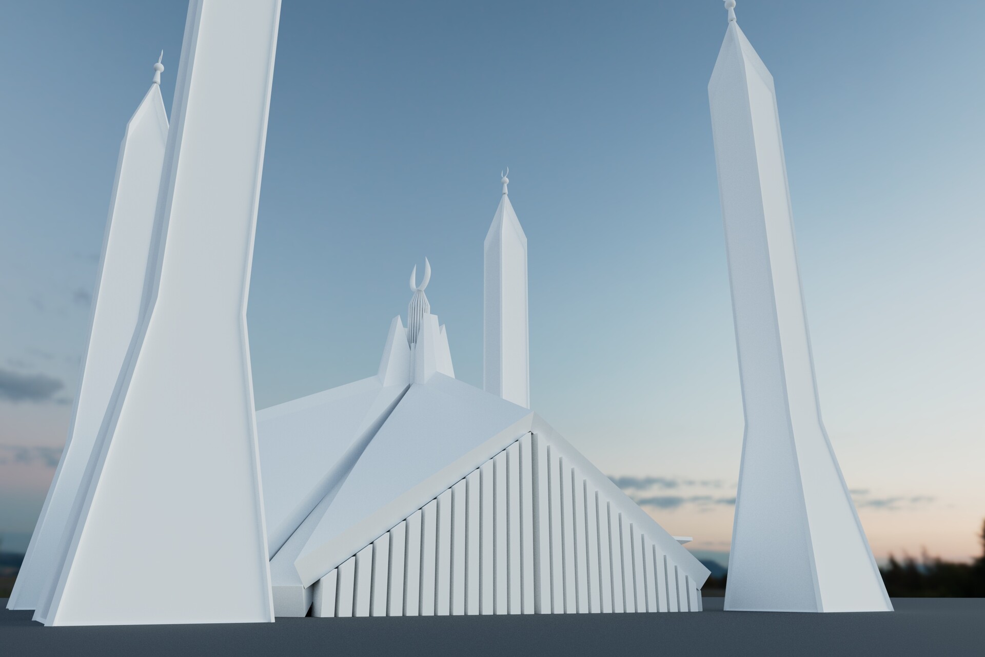Arslan Tayyab - Faisal Masjid 3D Model