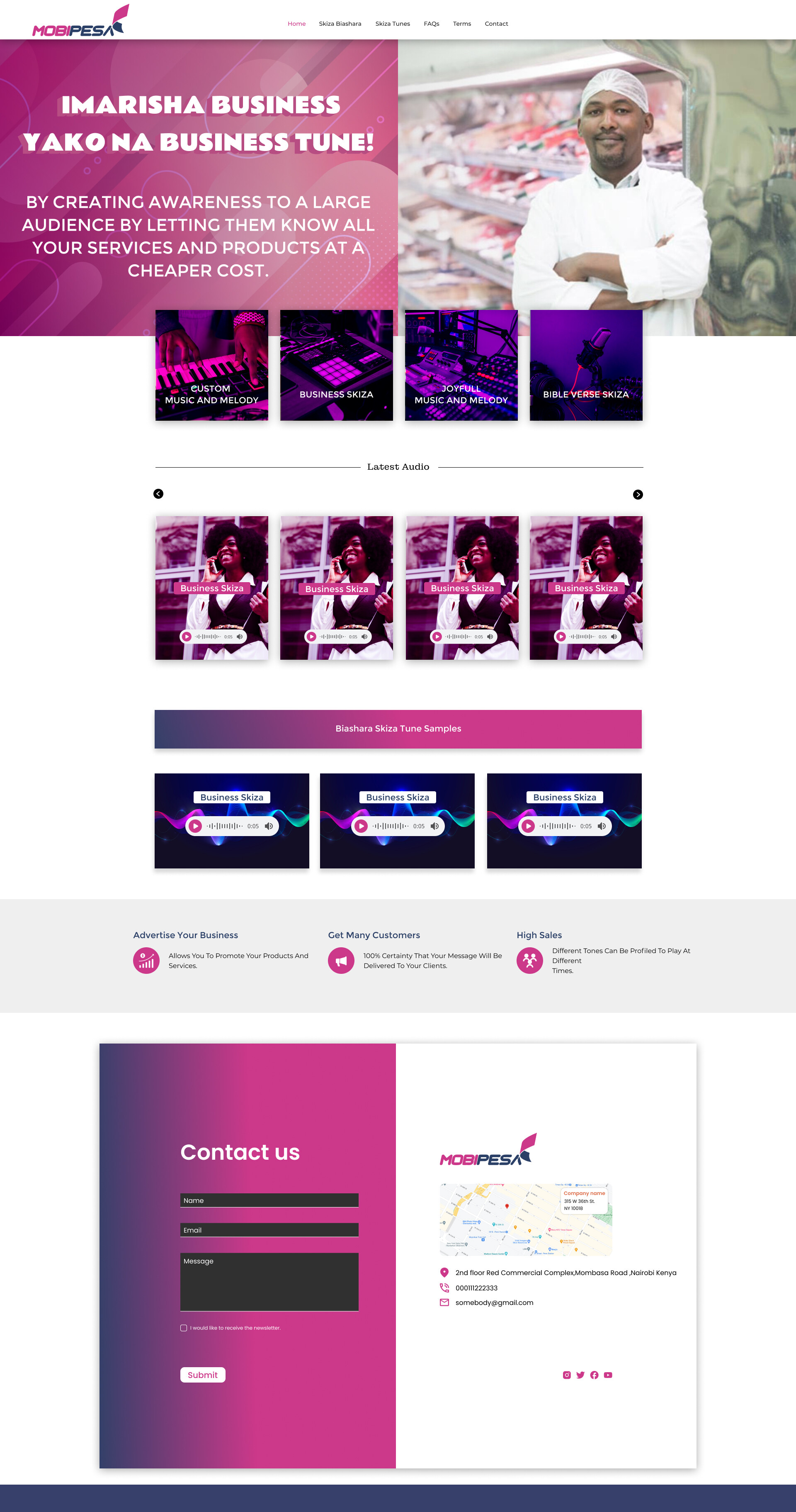 ArtStation - MobiPesa Website UI