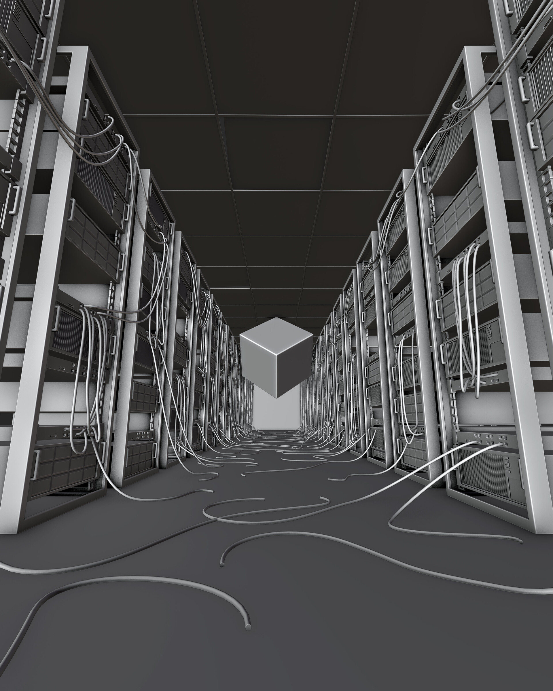 Thomas Potter - Attack on the Server Rack - Blender Environment