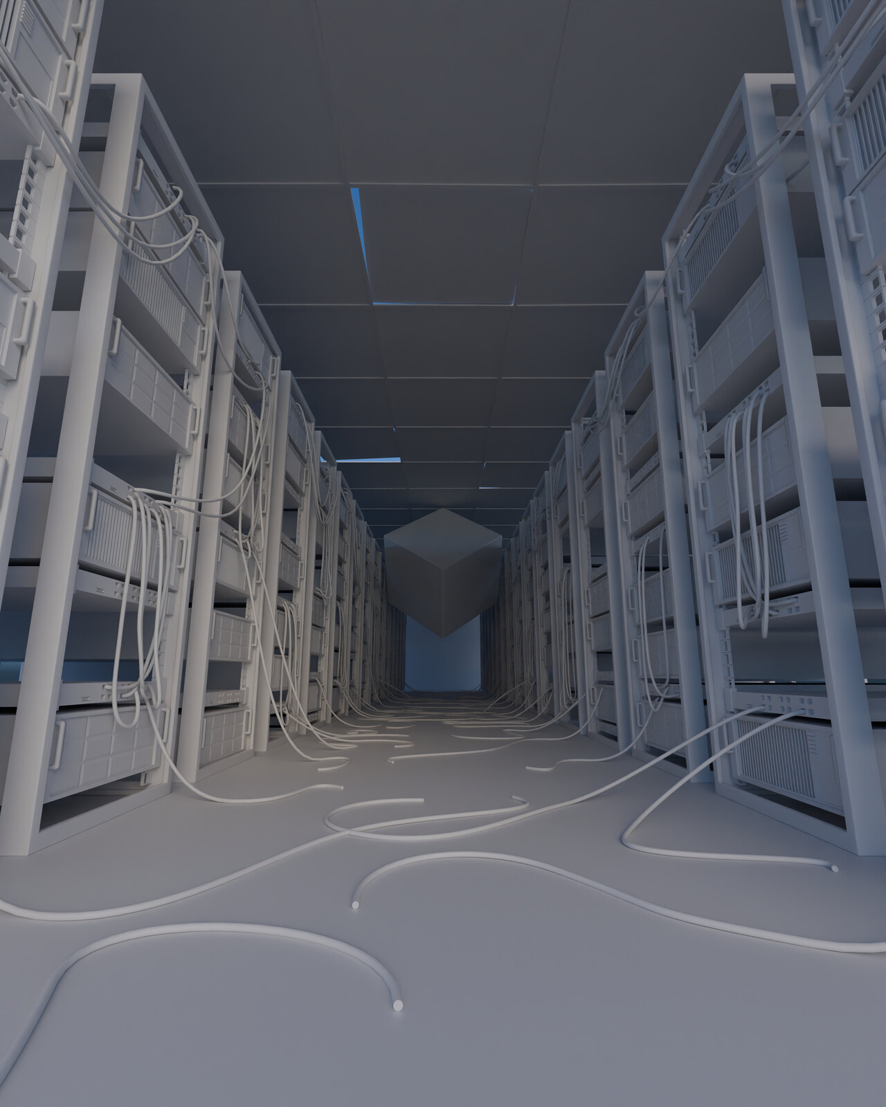 Thomas Potter - Attack on the Server Rack - Blender Environment