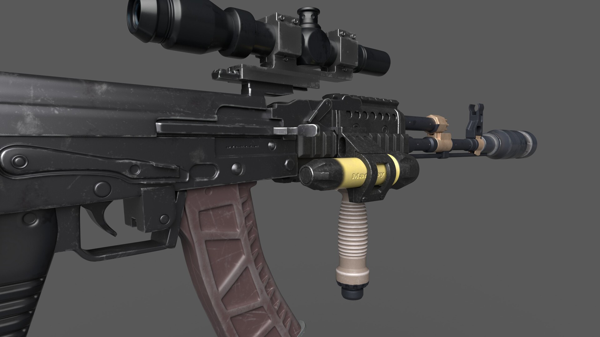 ArtStation - high poly ak337