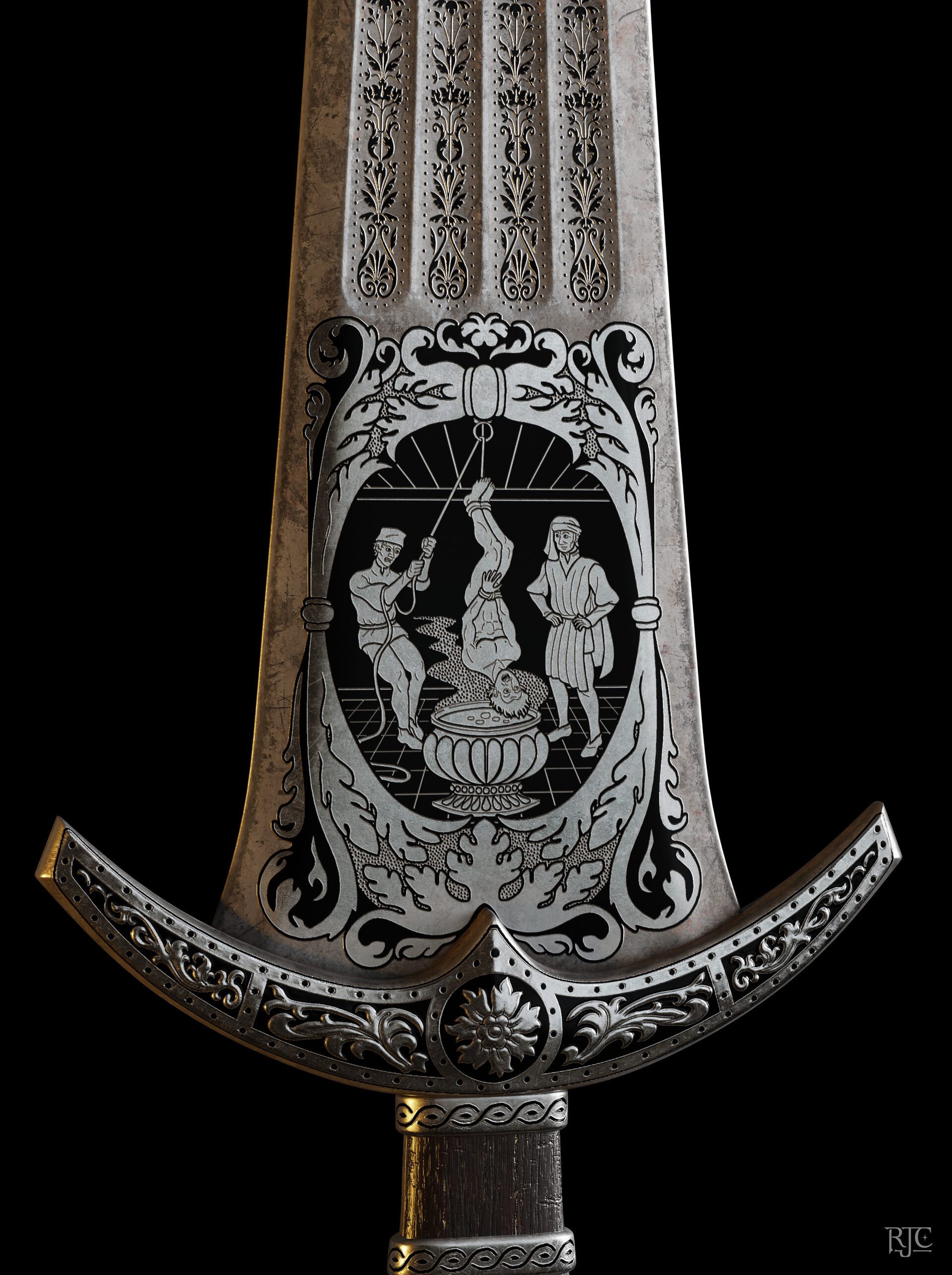 ArtStation - Cinquedea of the Siavo Silversmiths