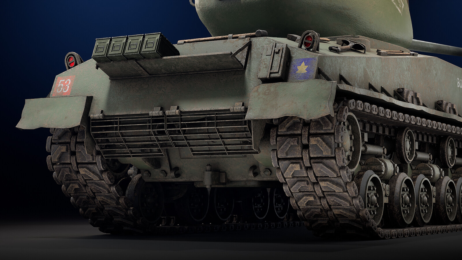 François Chiasson - Sherman M4A2E8 with HVSS suspension