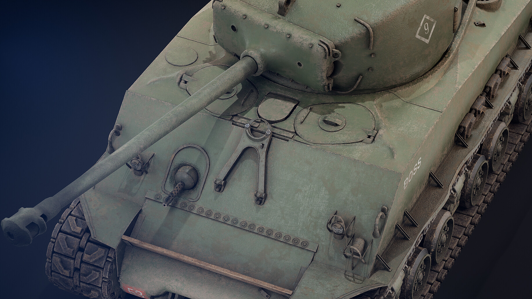 François Chiasson - Sherman M4A2E8 with HVSS suspension