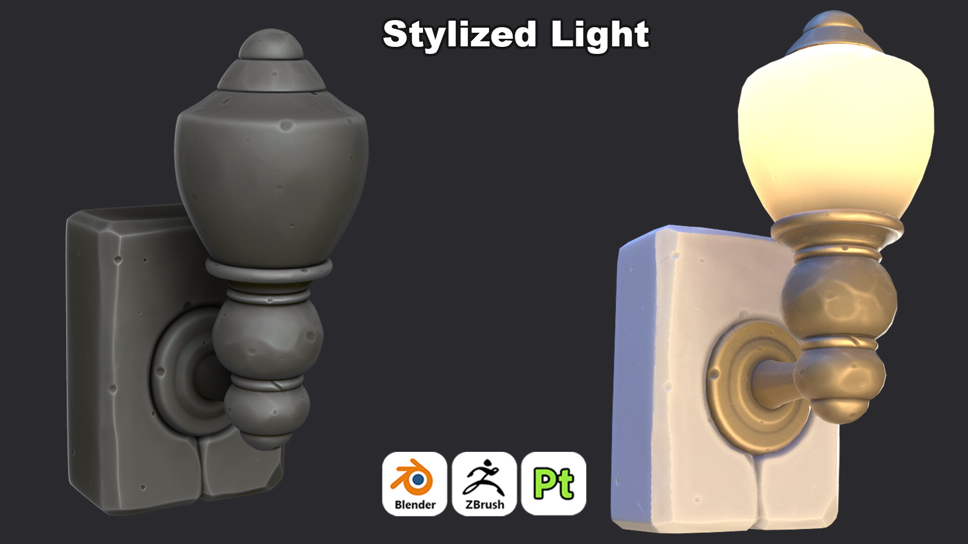 IceCrystal Art - Stylized Light For Games 3D Art / Tutorial