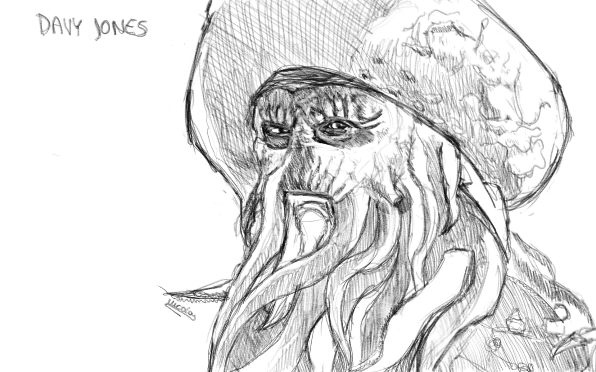 ArtStation - Davy Jones Sketch