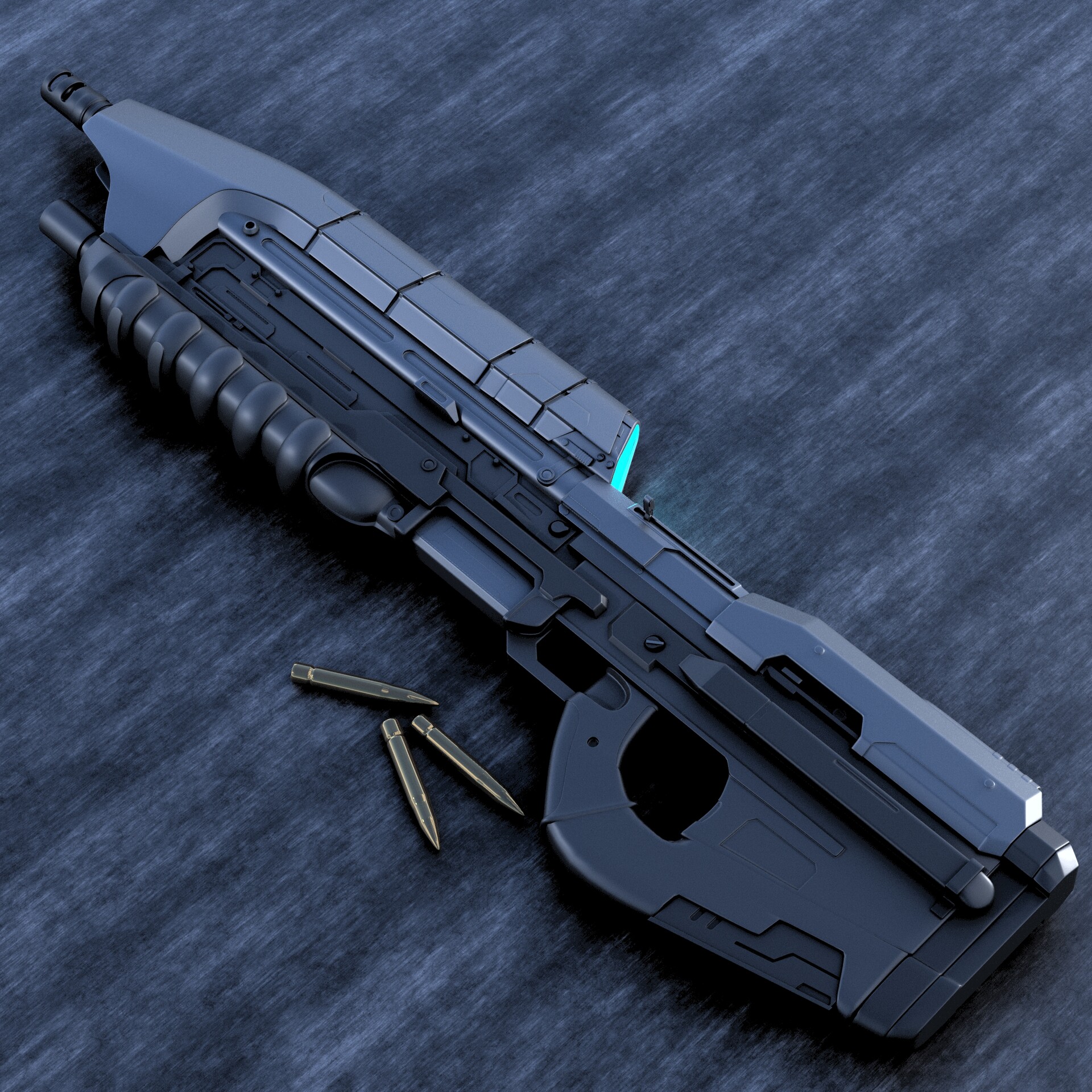 ArtStation - Halo Assault Rifle High Poly