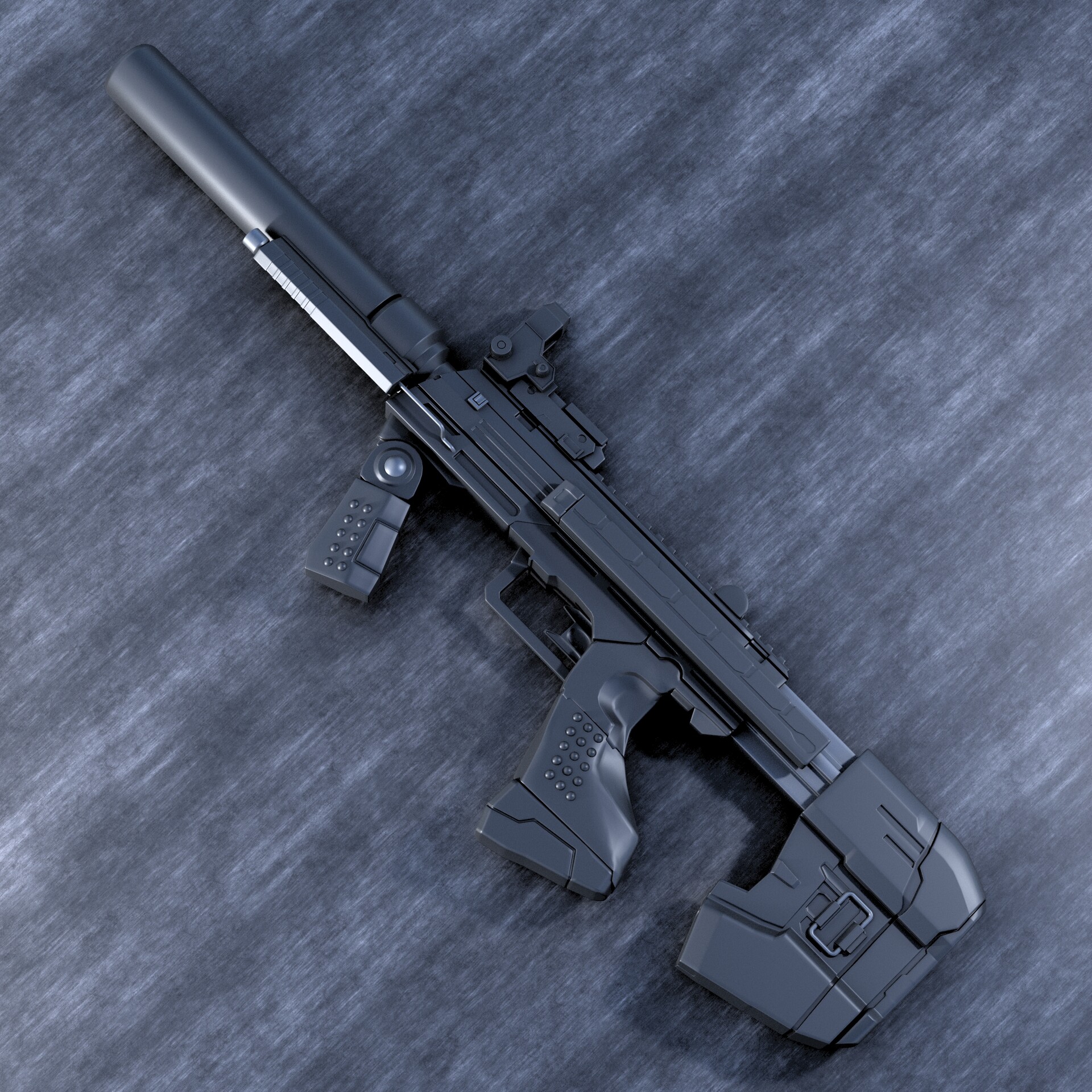 ArtStation - Halo SMG High Poly