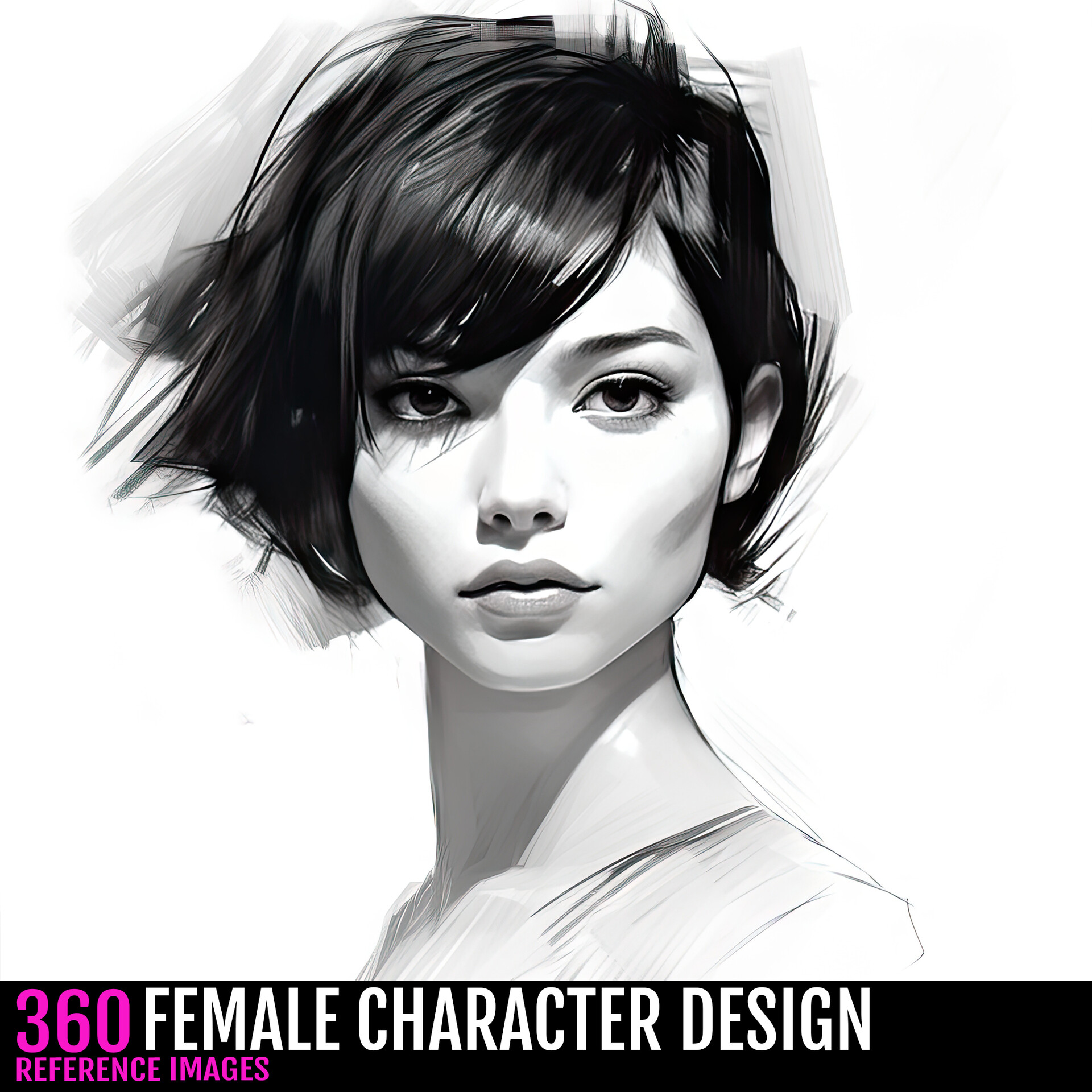 ArtStation - 360 FEMALE CHARACTER DESIGN / 4K