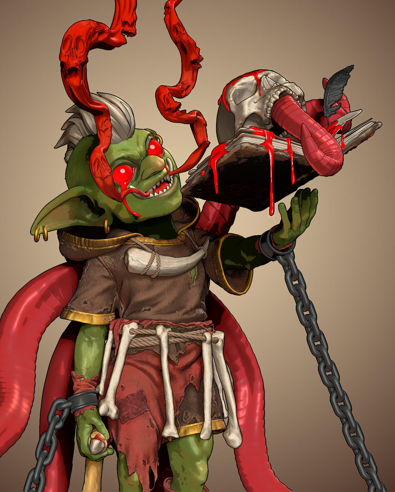Allan Raymond Tan - Goblin Warlock (3D)