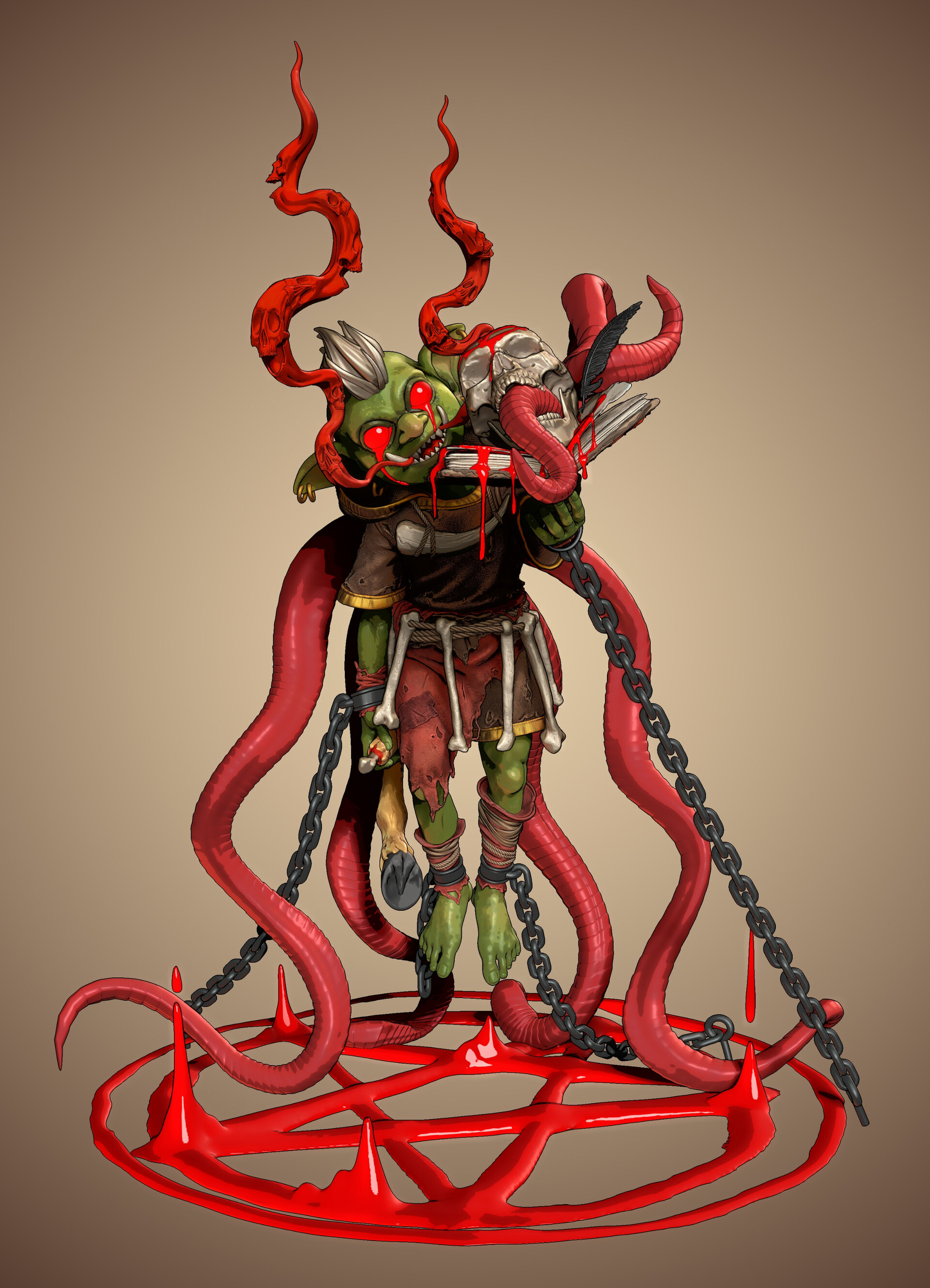 Allan Raymond Tan - Goblin Warlock (3D)