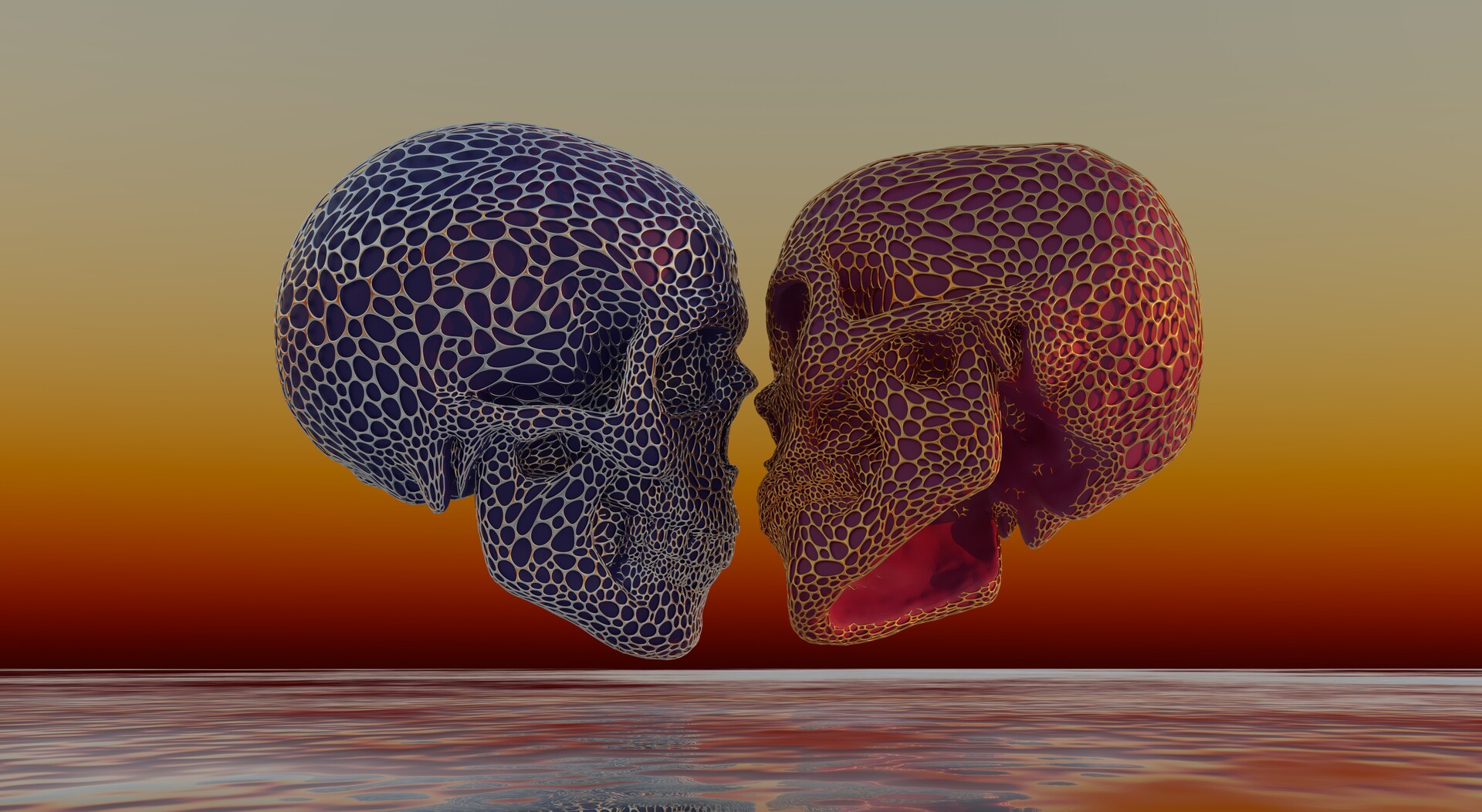 ArtStation - LOVE SKULL