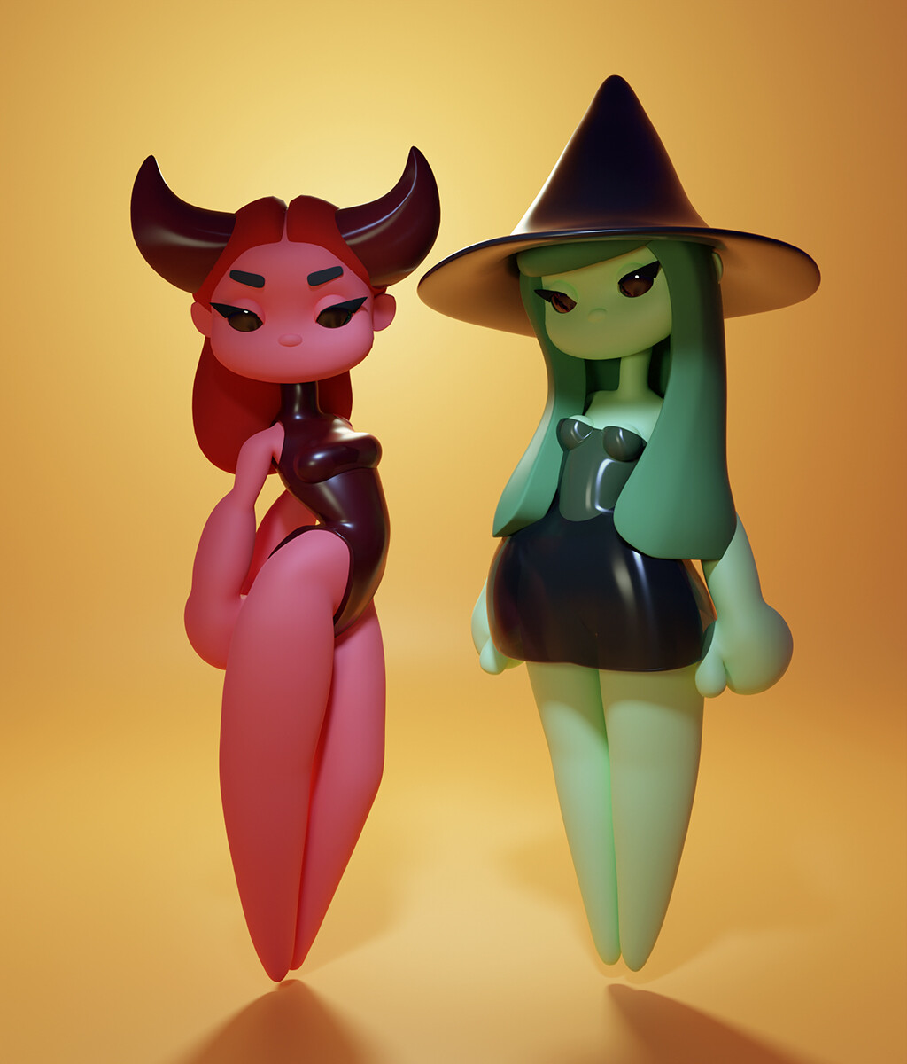 ArtStation - Spooky Girls