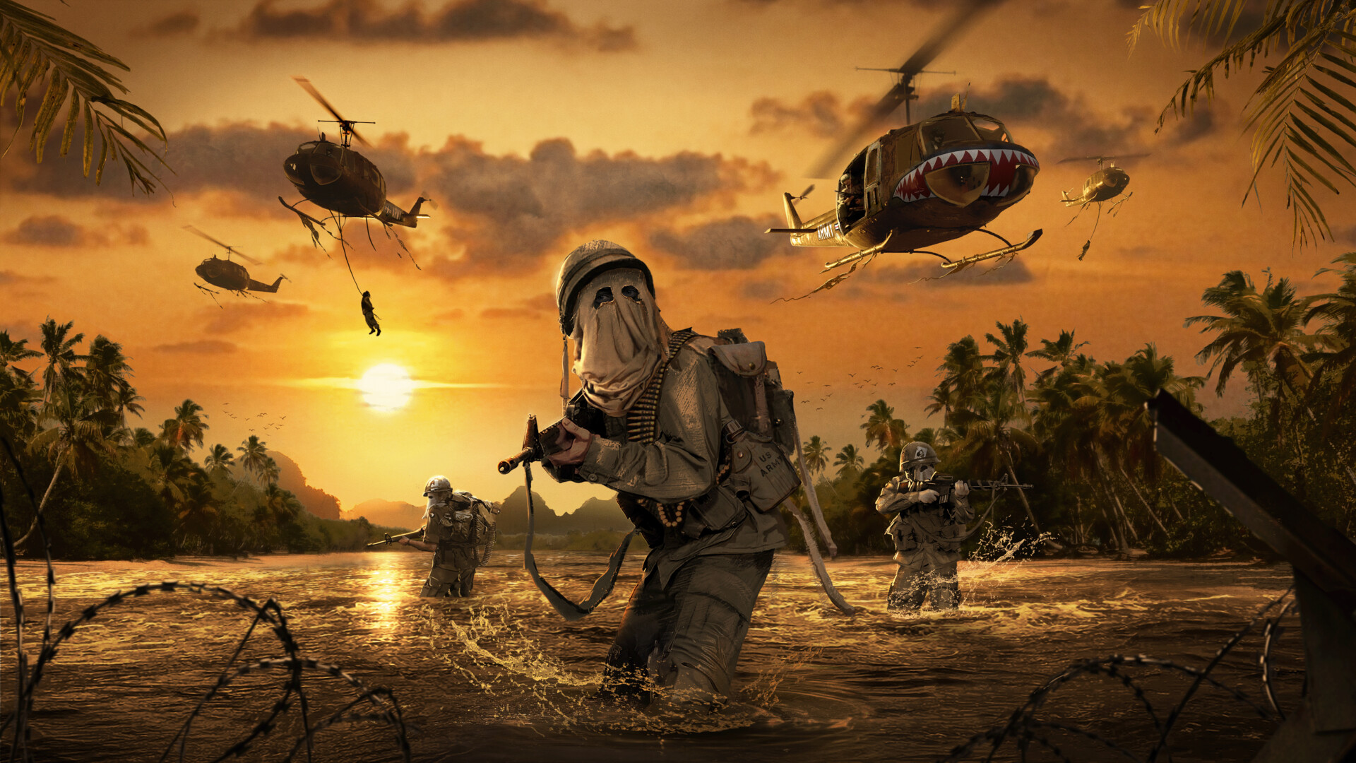 ArtStation - Vietnam War - Ghost Face - Concept Art