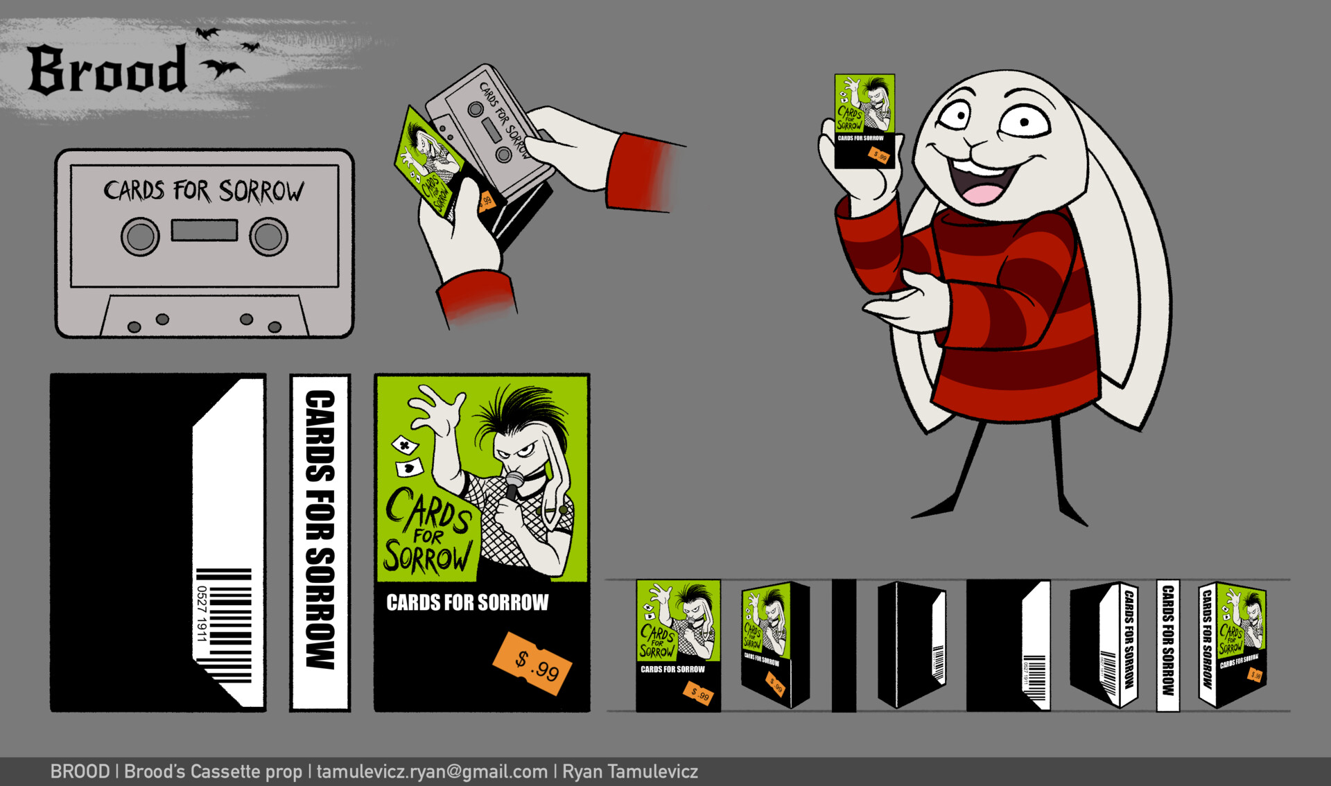 ArtStation - Brood Cassette Tape Prop