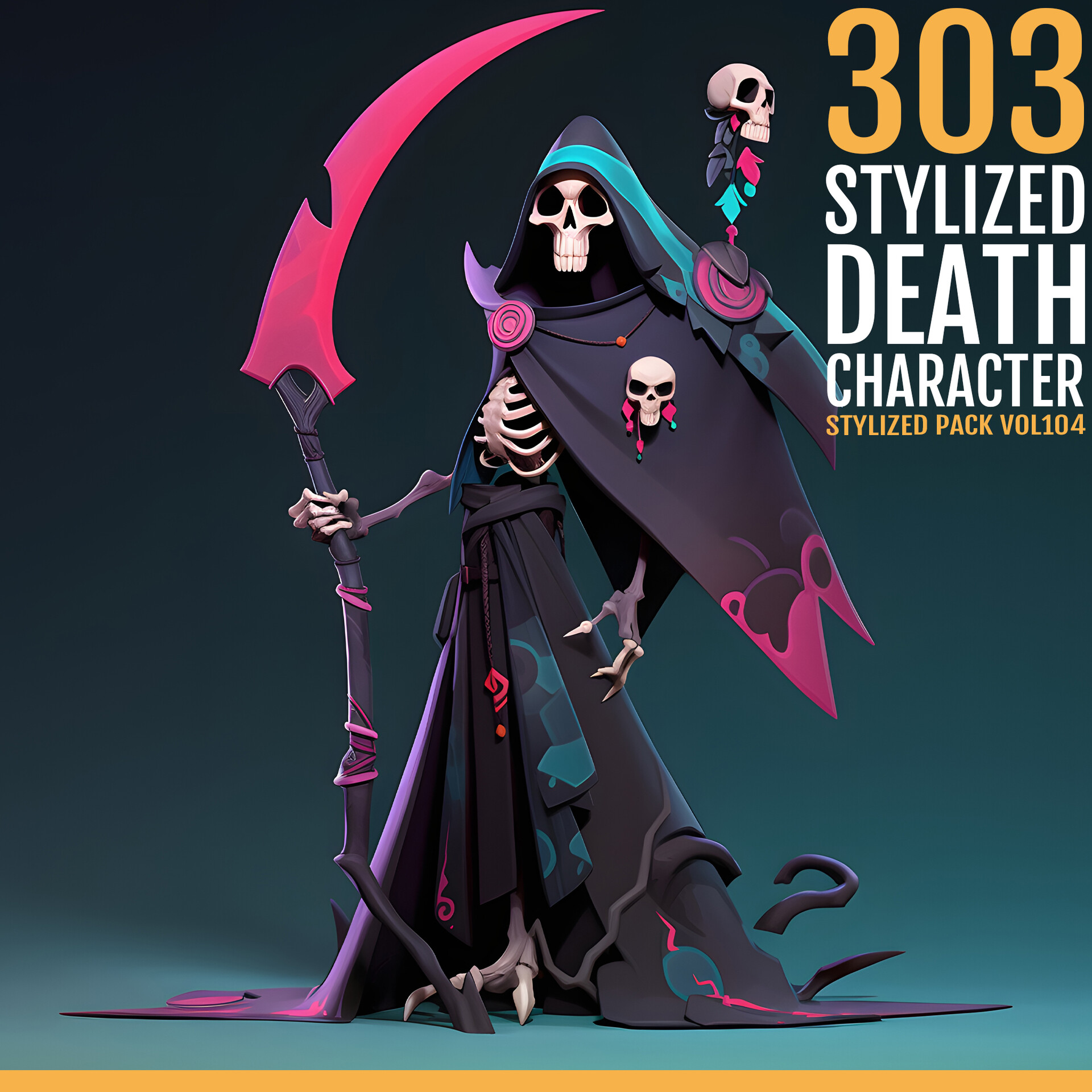 ArtStation - 303 Stylized Death Character VOL104