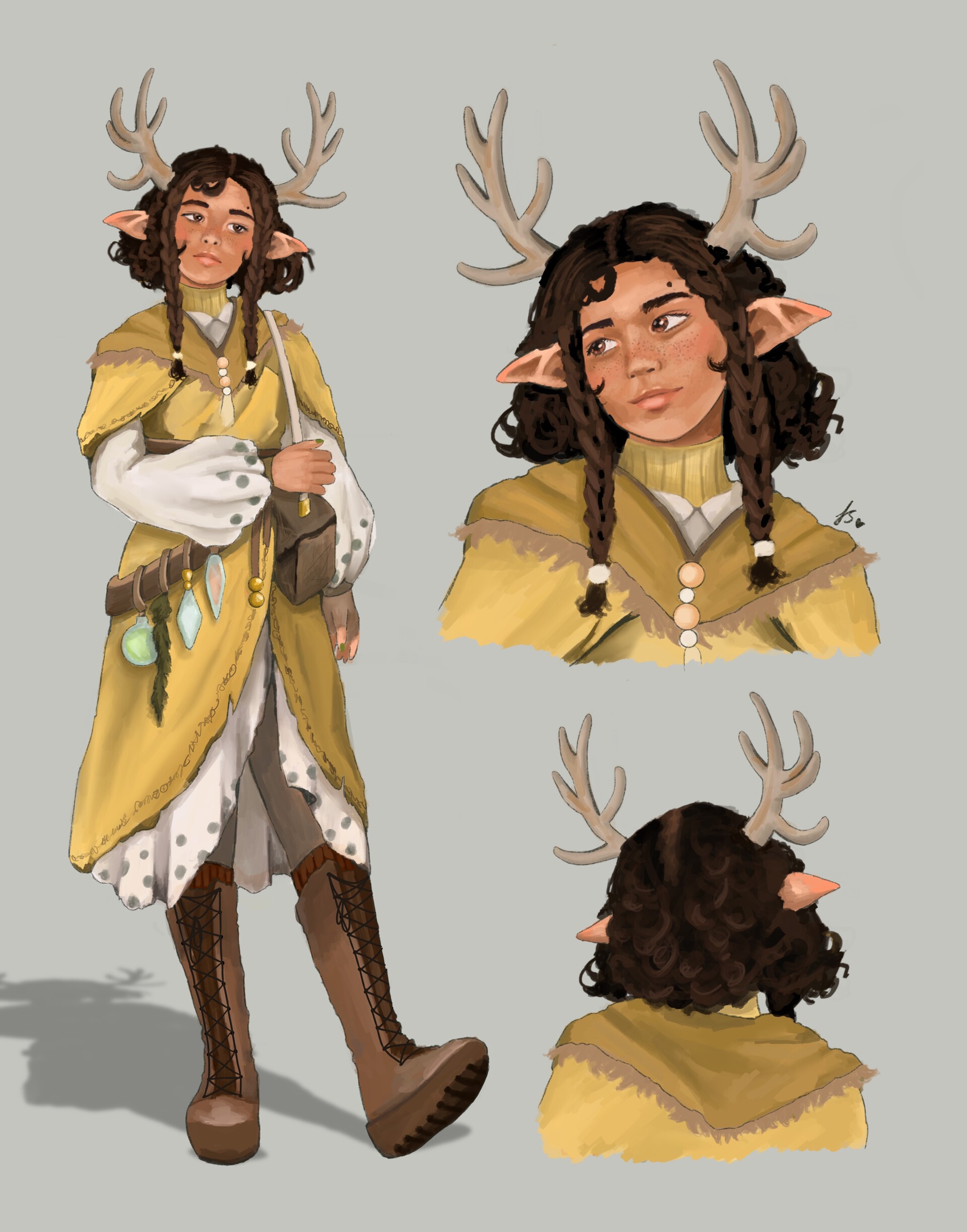 ArtStation - Elf Healer & Vendor | Fantasy Character Art