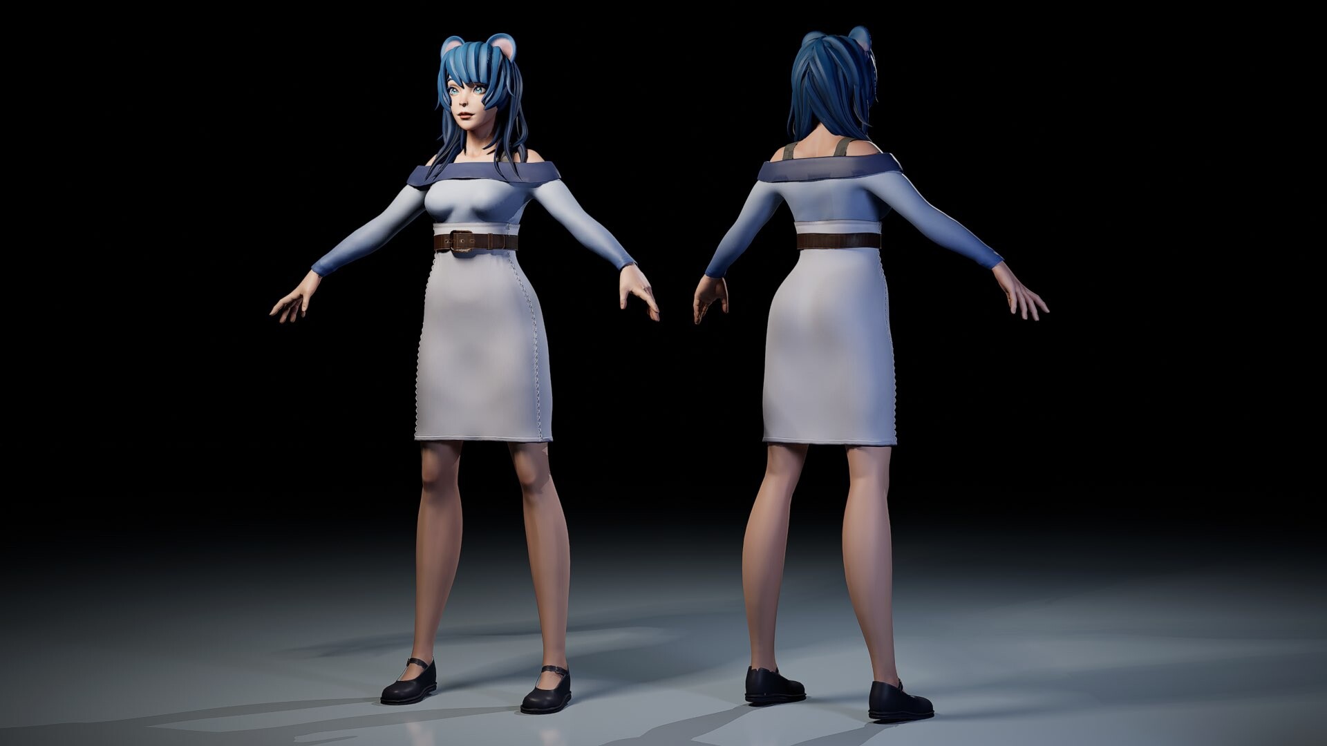 ArtStation - Blue Mouse (3D Character Model)