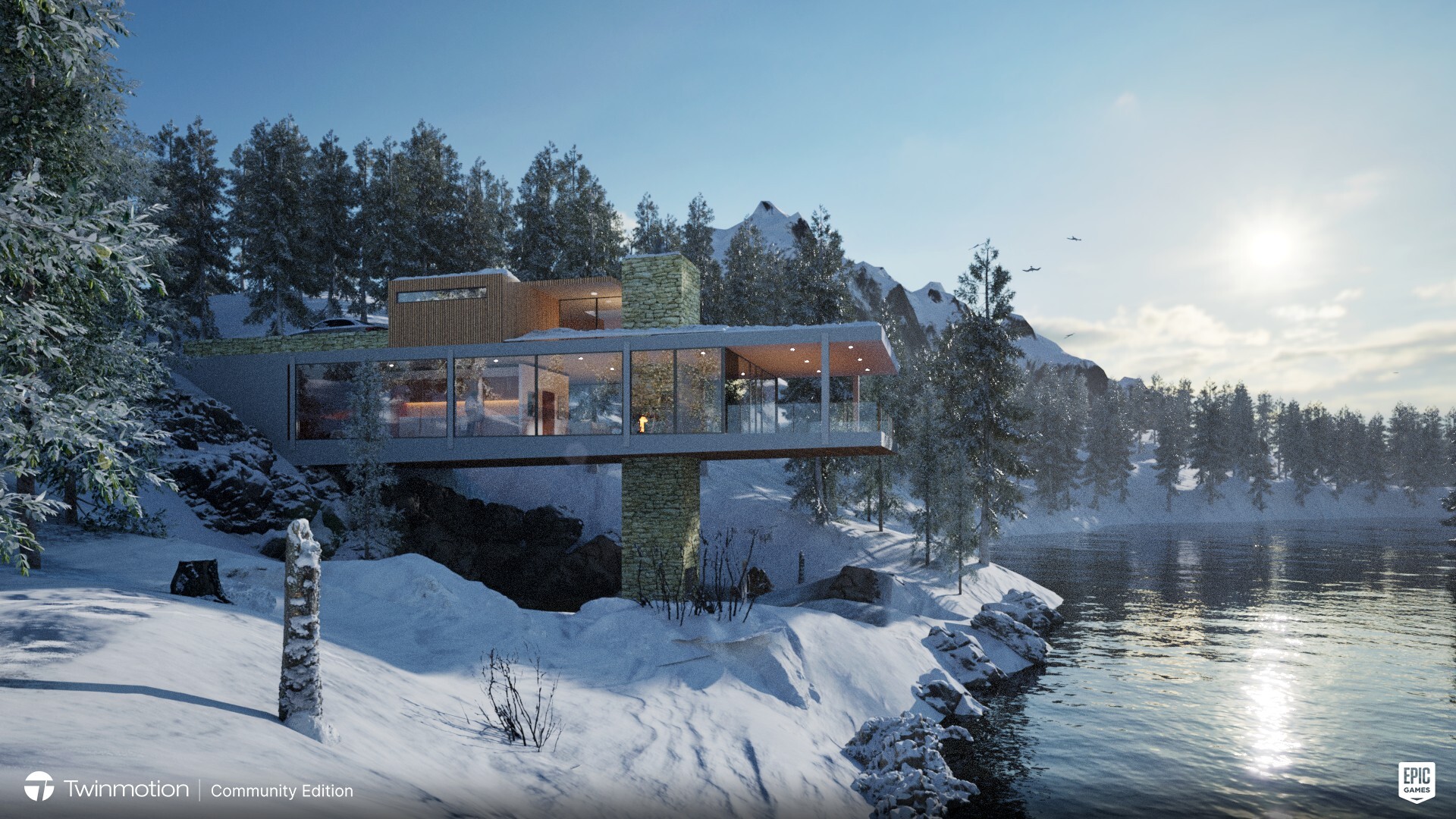 ArtStation - Cantelever hil house