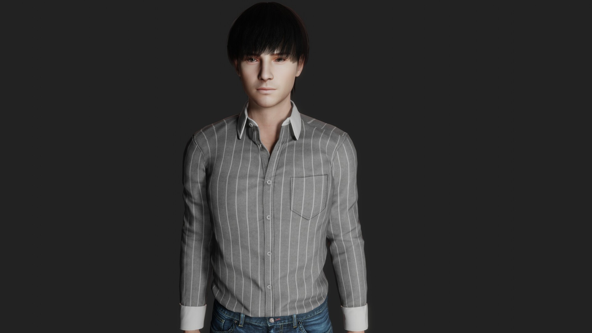 ArtStation - Realistic 3D Model Handsome Man in Casual Attire