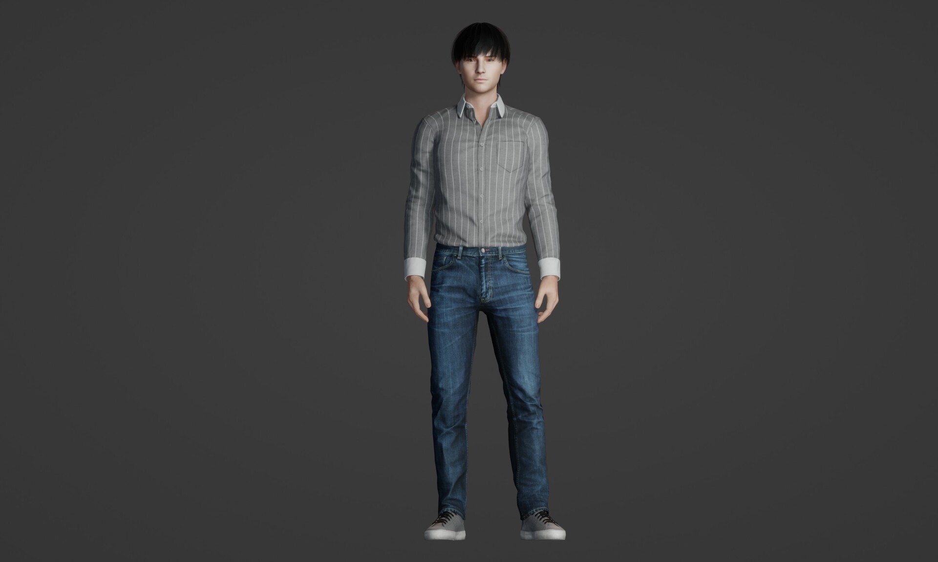 Oleh - Realistic 3D Model Handsome Man in Casual Attire