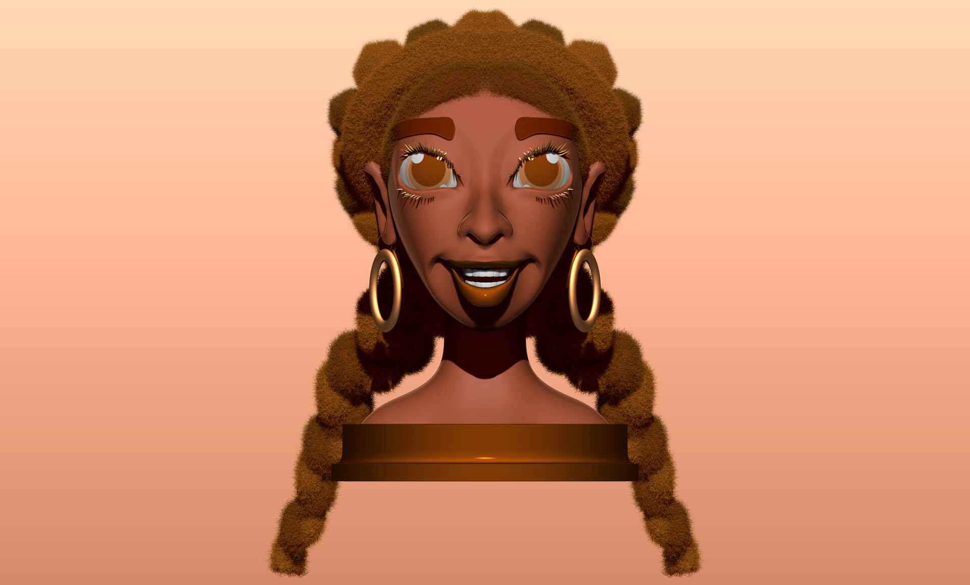 ArtStation - female_S_fiberMeshHair_dreadLocksPigTails
