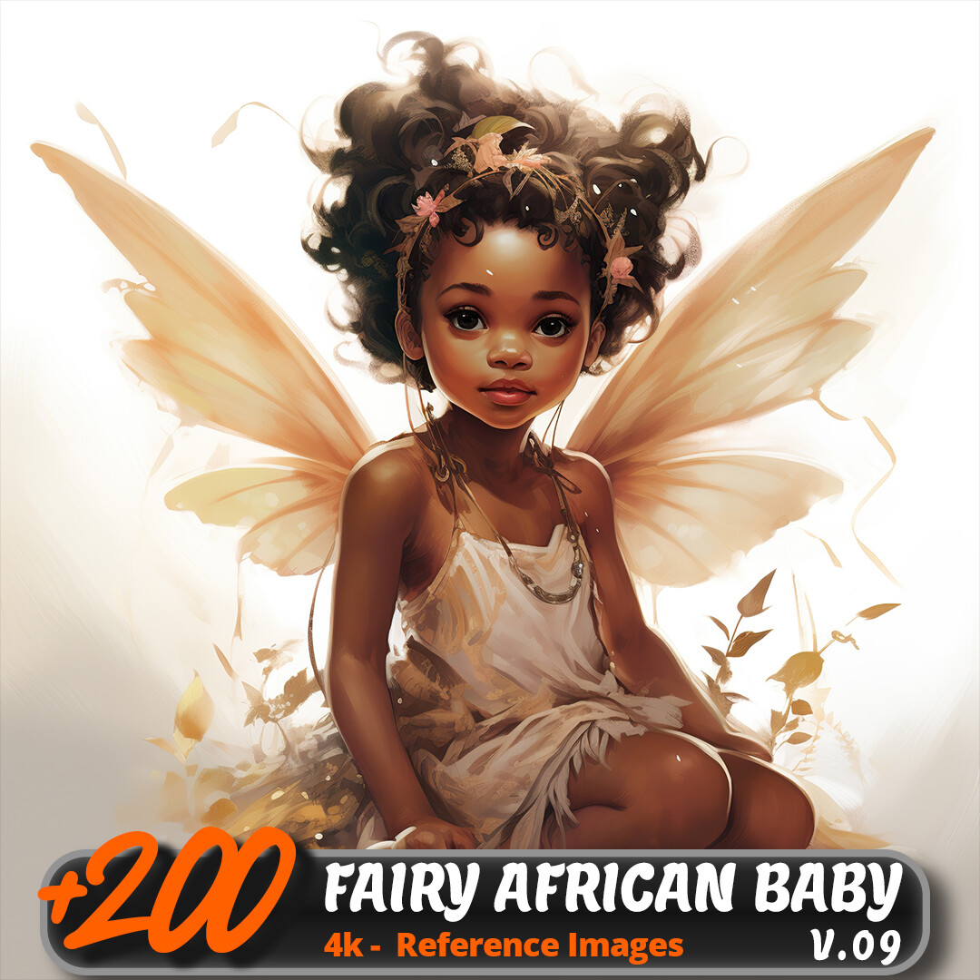 ArtStation - FAIRY AFRICAN BABY VOL.09/ 4K/ Reference Image