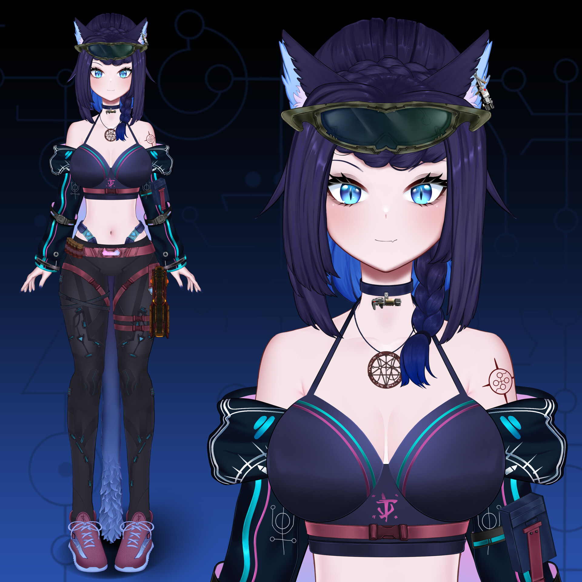 ArtStation - Sofi's updated Vtuber Model